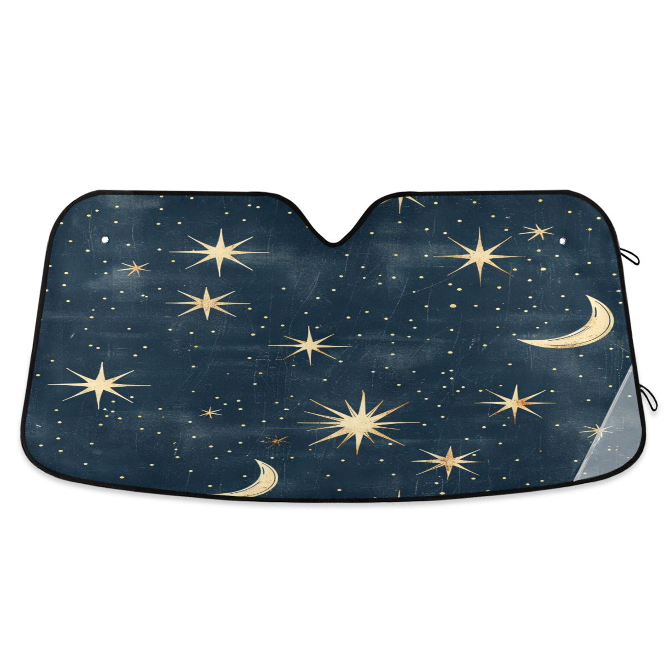 Starry Sky Stars and Moon Windshield Sun Shade Automobile Visor ...