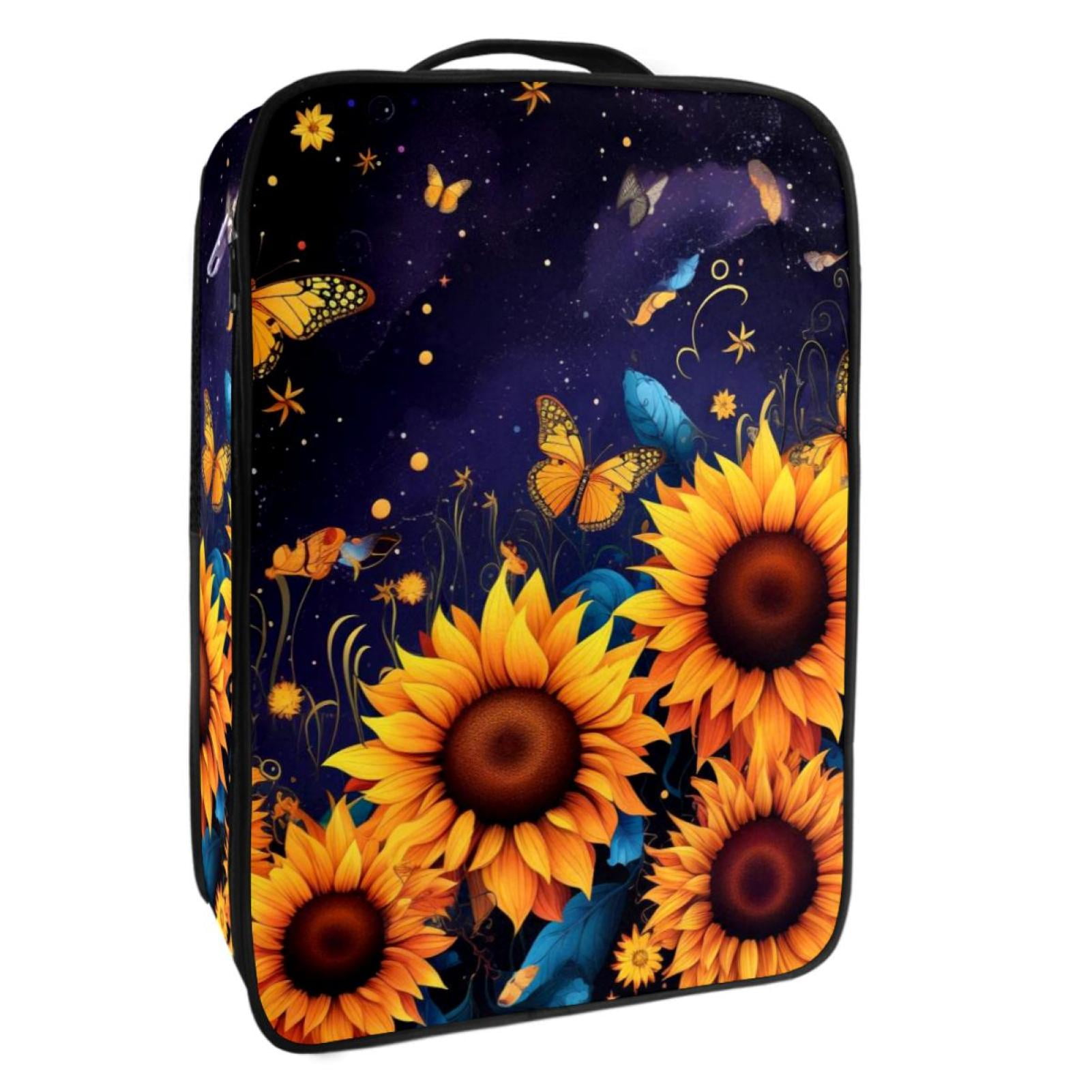 Starry Sky Sunflower Butterfly High-Quality Polyester Shoe Boxes ...