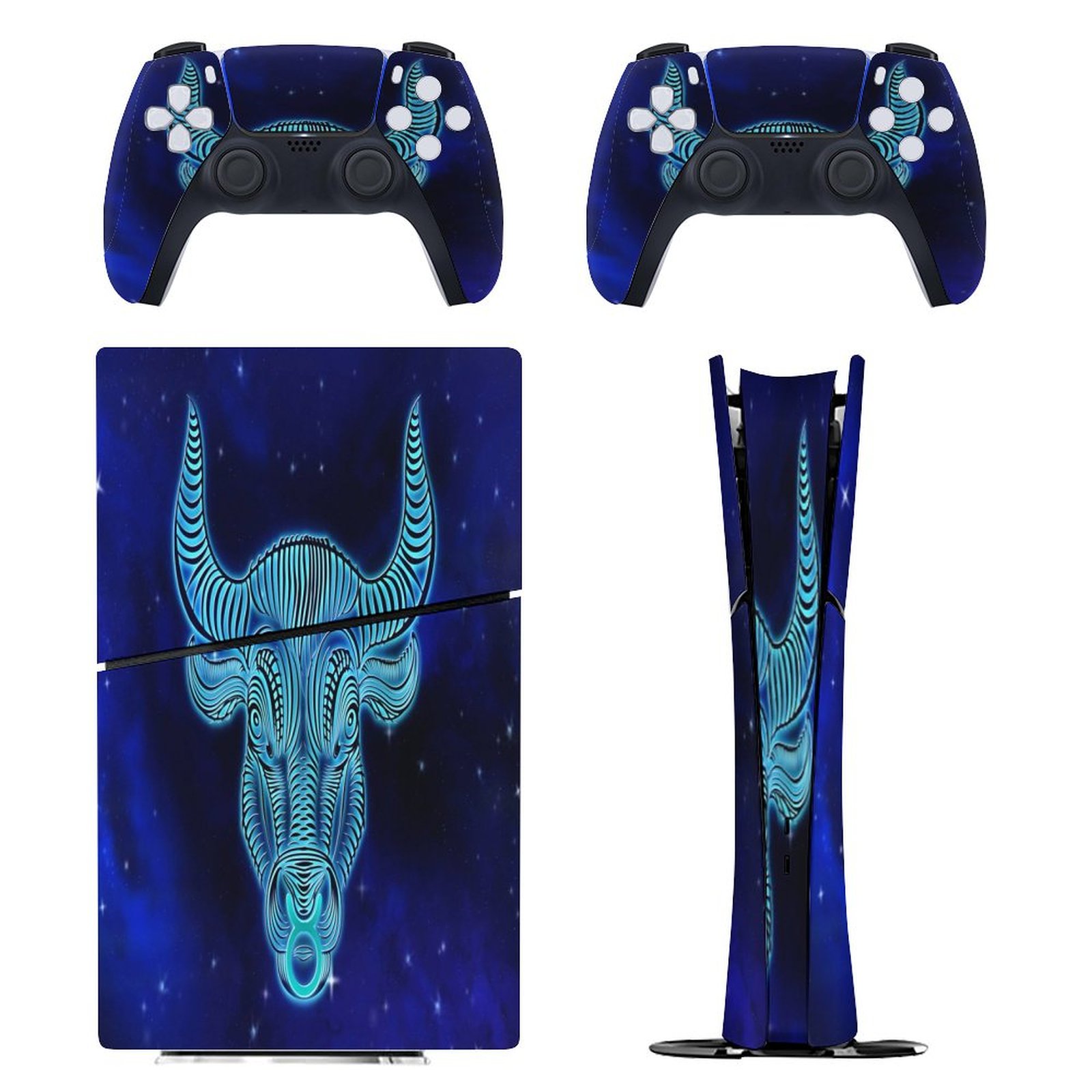 Starry Sky, Taurus, Constellation PS5/PS5 Slim Digital Disc Skin Sticker For Console And ...