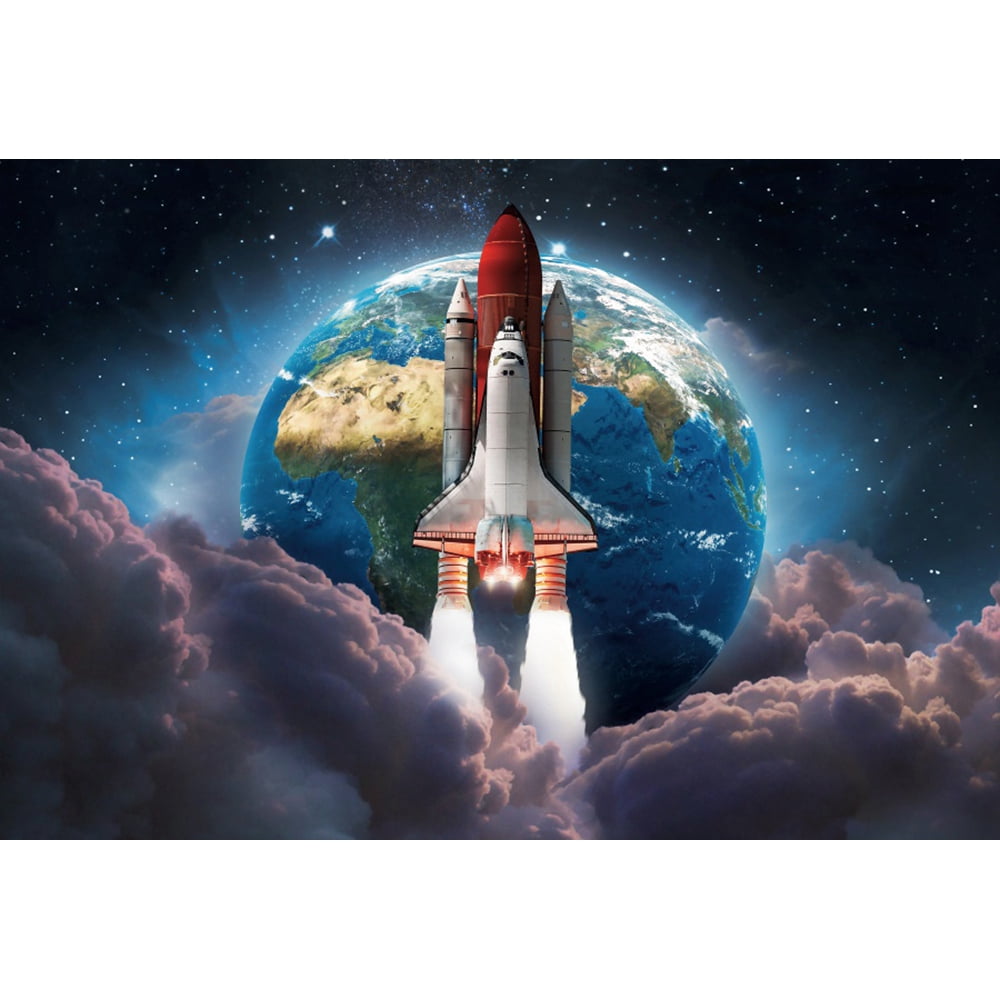 Starry Sky Universe Space Capsule Backdrop Planet Solar System Scene ...