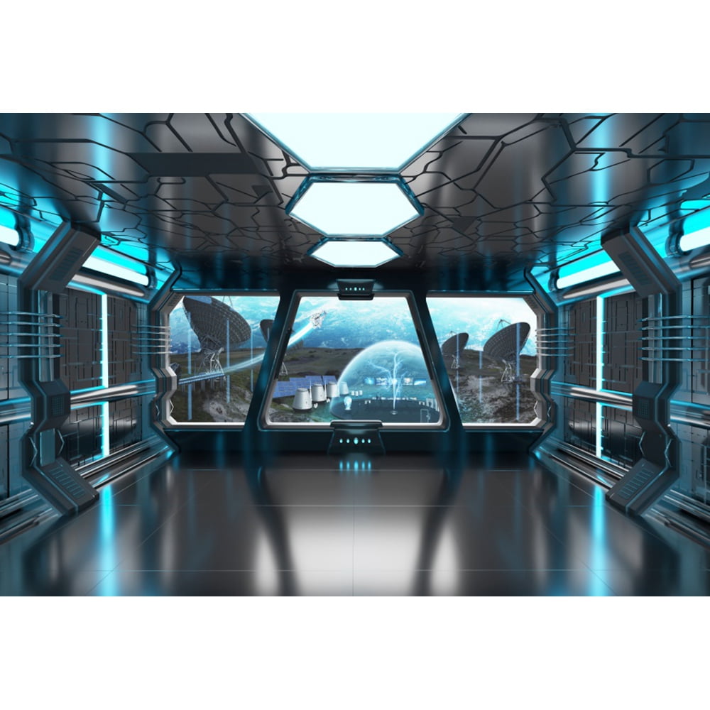 Starry Sky Universe Space Capsule Backdrop Planet Solar System Scene ...