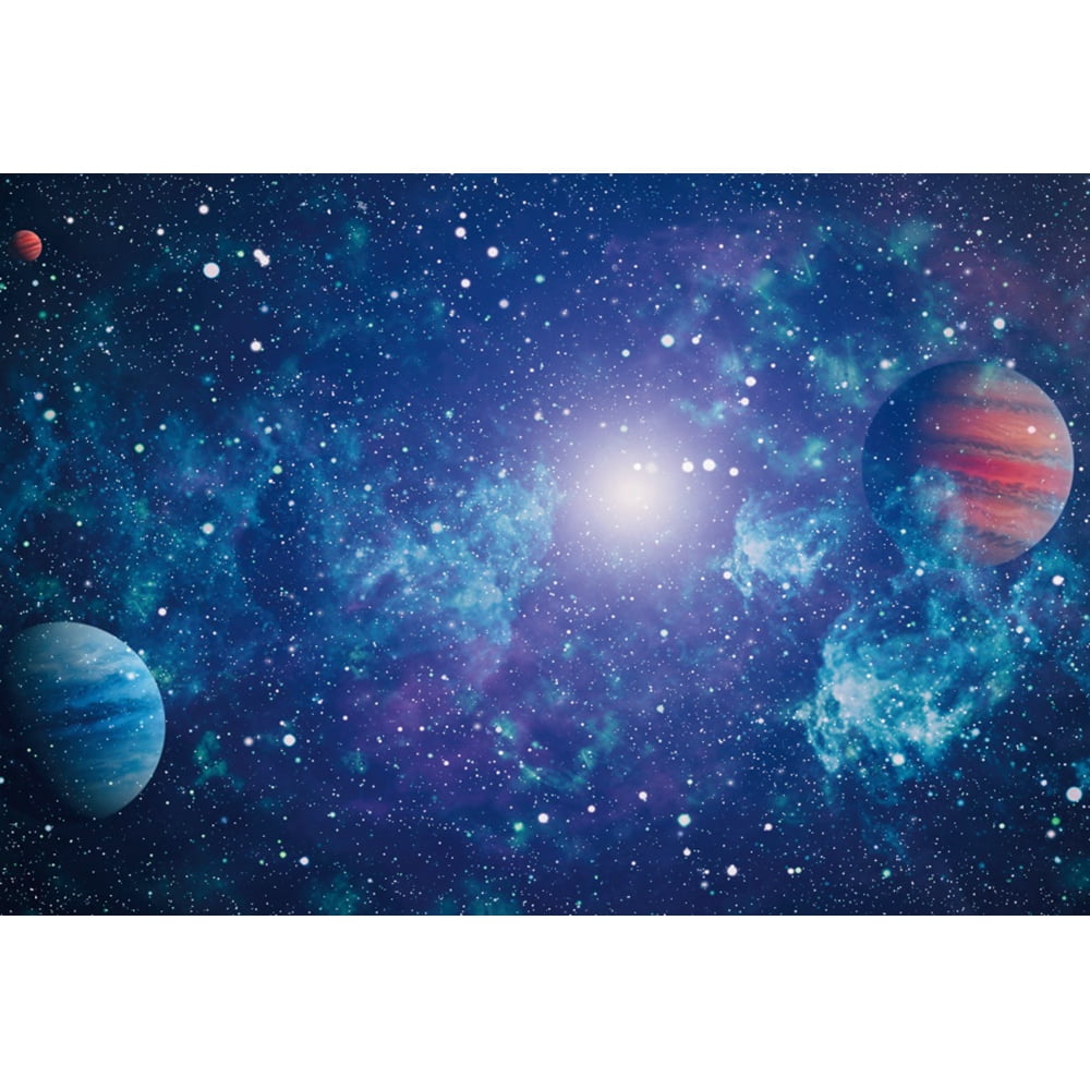 Starry Sky Universe Space Capsule Backdrop Planet Solar System Scene ...