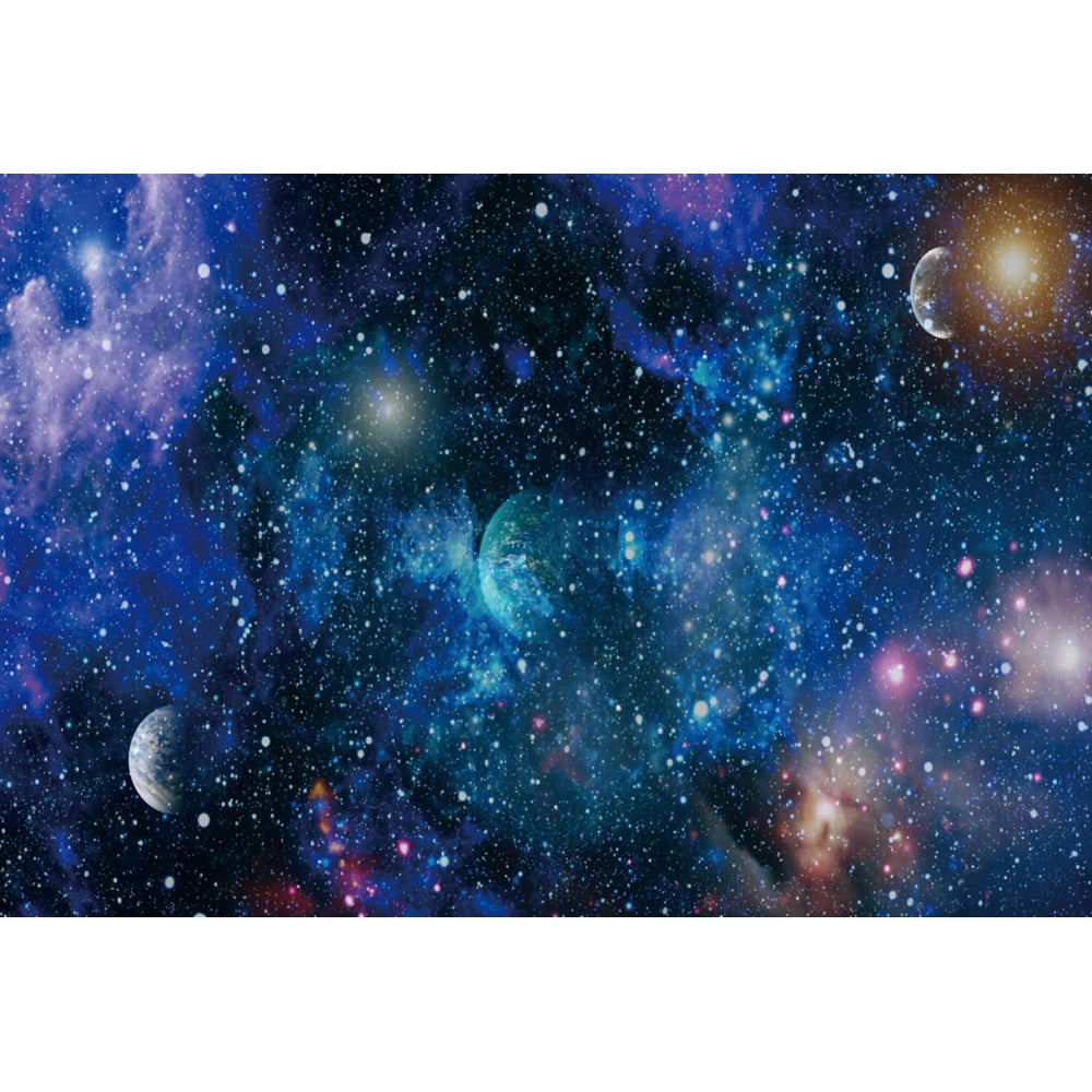 Starry Sky Universe Space Capsule Backdrop Planet Solar System Scene ...