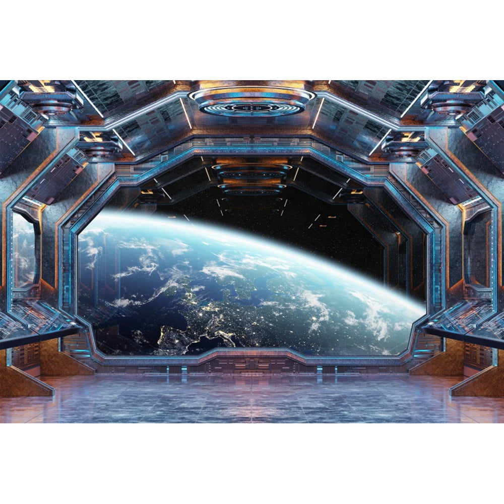 Starry Sky Universe Space Capsule Backdrop Planet Solar System Scene ...