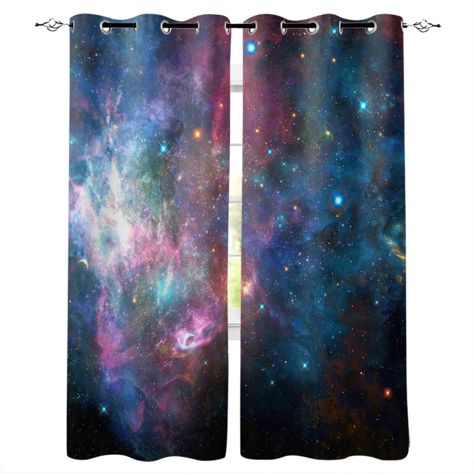 Starry Sky Window Interior Curtain Valance Door Room Drape for Kitchen ...