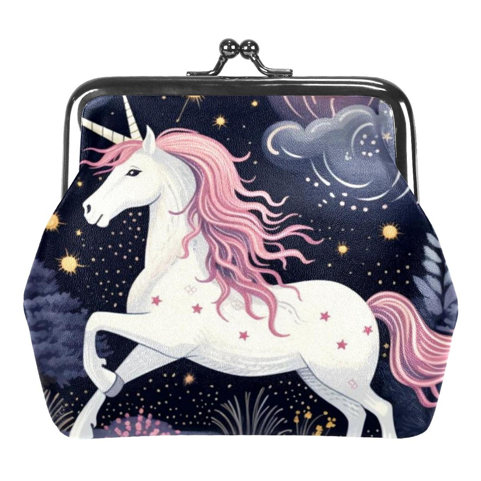 Starry Unicorn Coin Purse, Kiss Lock Coin Purse, Large Capacity Coin ...