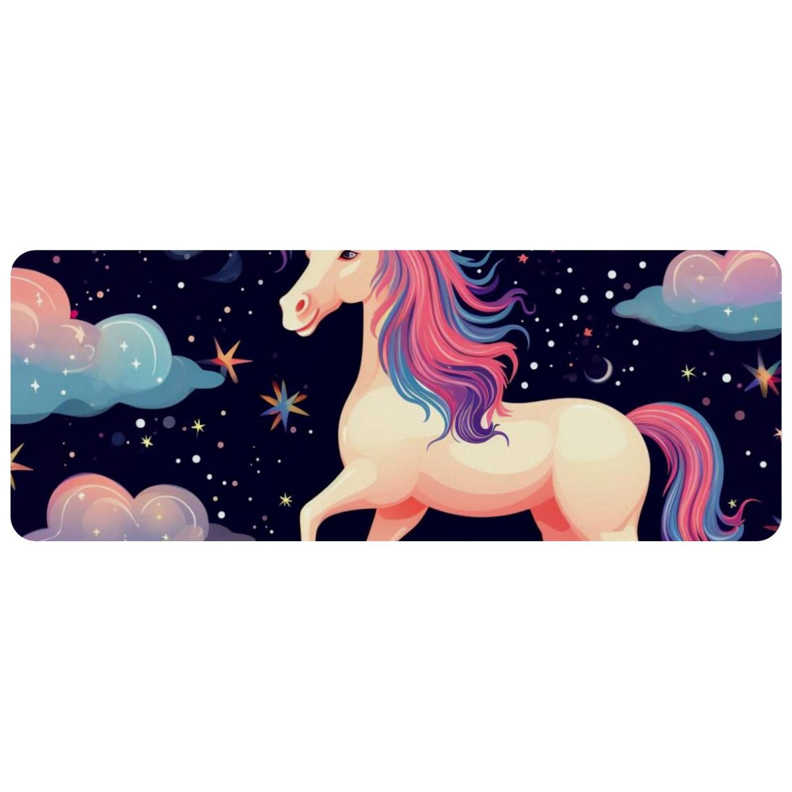 Starry Unicorn Computer Mouse Pad,Rubber Mouse Mat for Gaming, Office ...