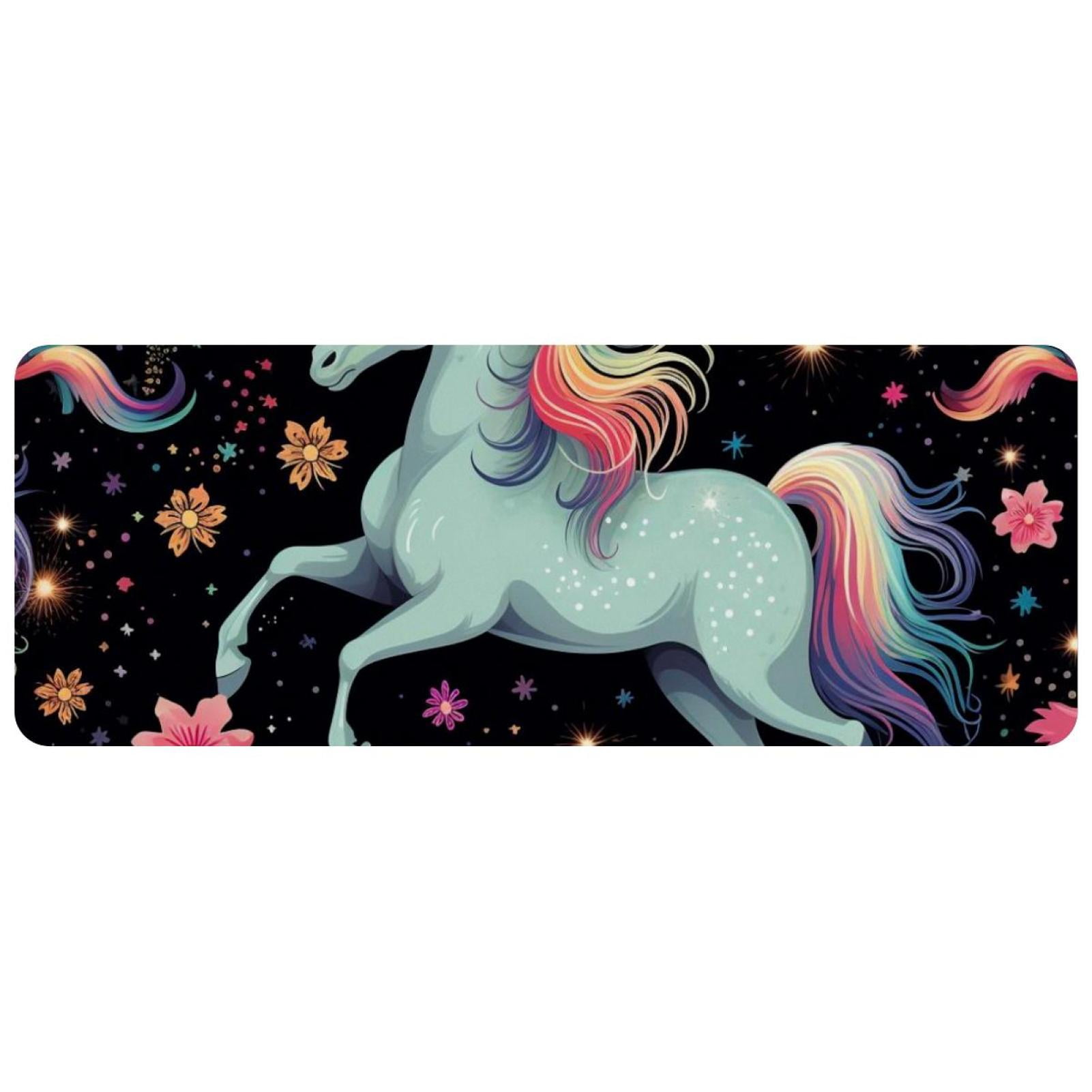 Starry Unicorn Computer Mouse Pad,Rubber Mouse Mat for Gaming, Office ...