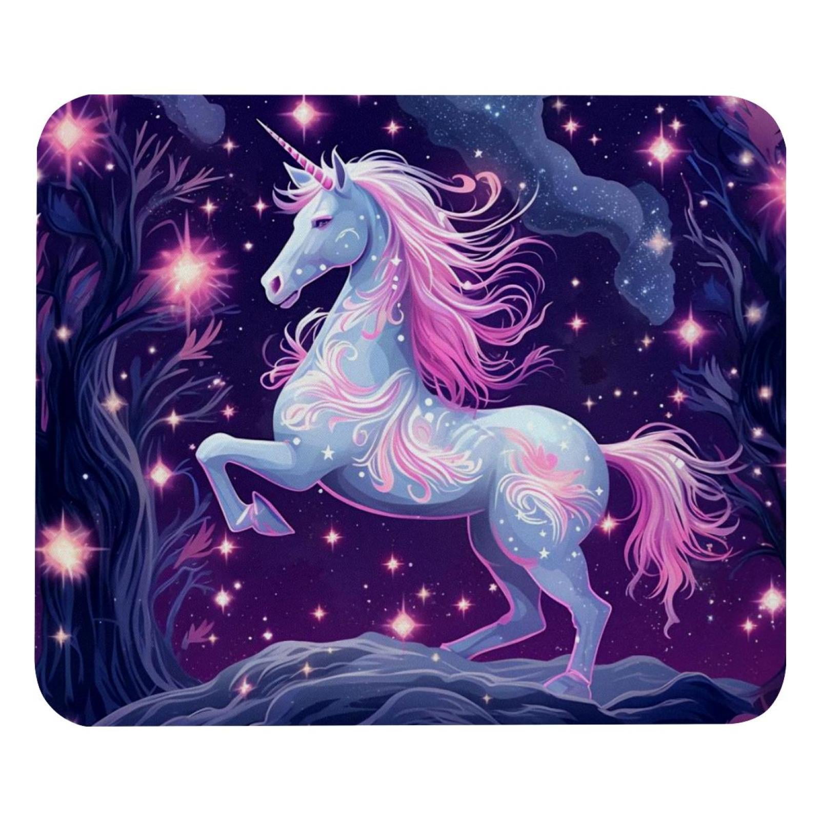 Starry Unicorn Computer Mouse Pad,Rubber Mouse Mat for Gaming, Office ...
