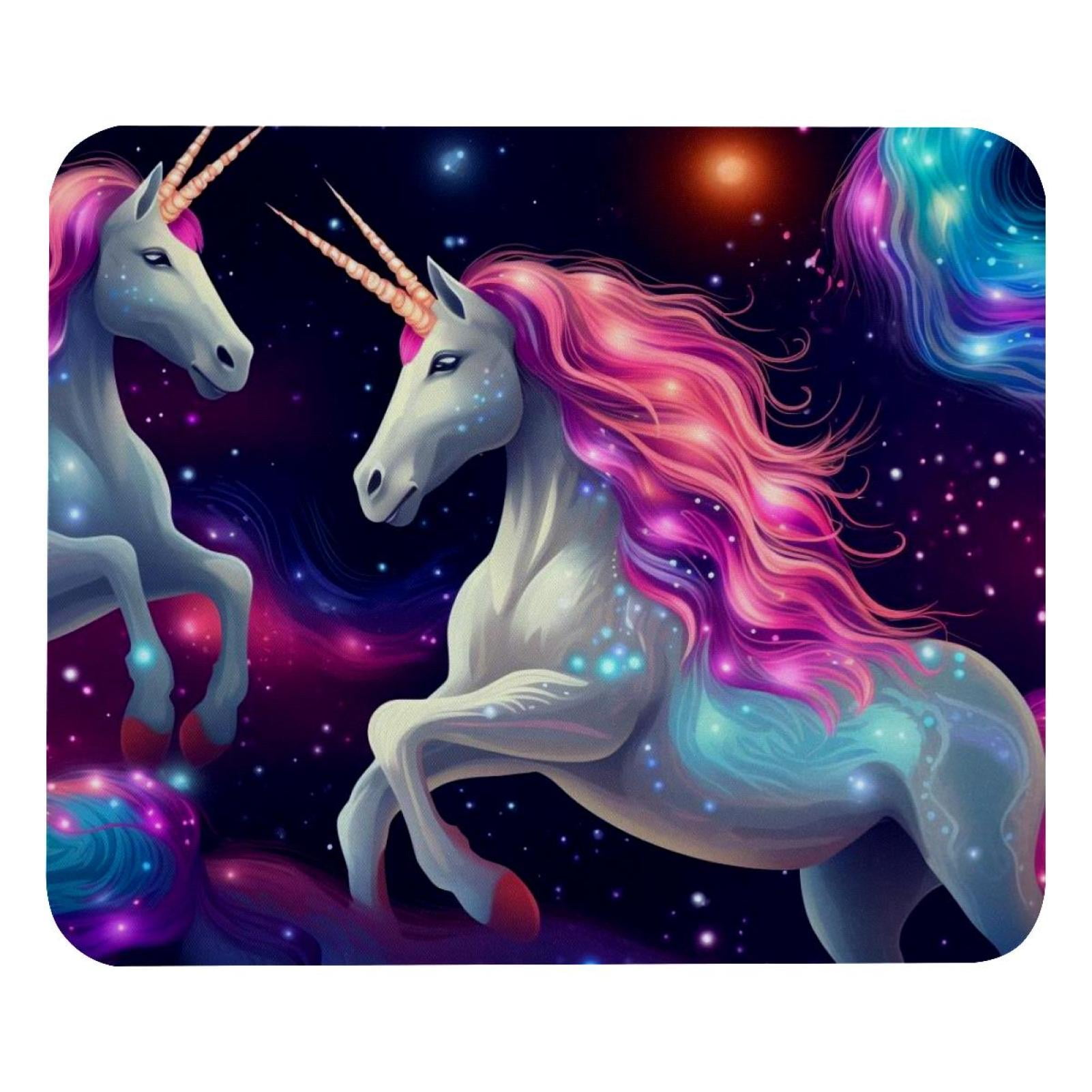 Starry Unicorn Computer Mouse Pad,Rubber Mouse Mat for Gaming, Office ...