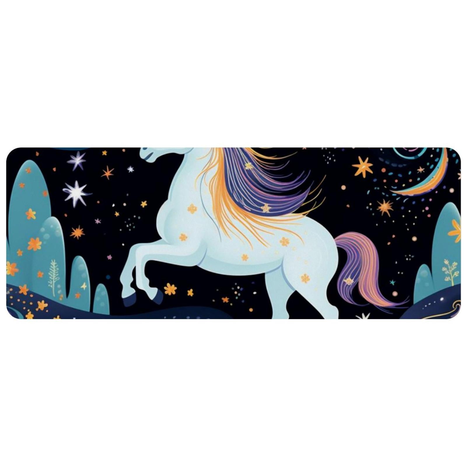 Starry Unicorn Computer Mouse Pad,Rubber Mouse Mat for Gaming, Office ...