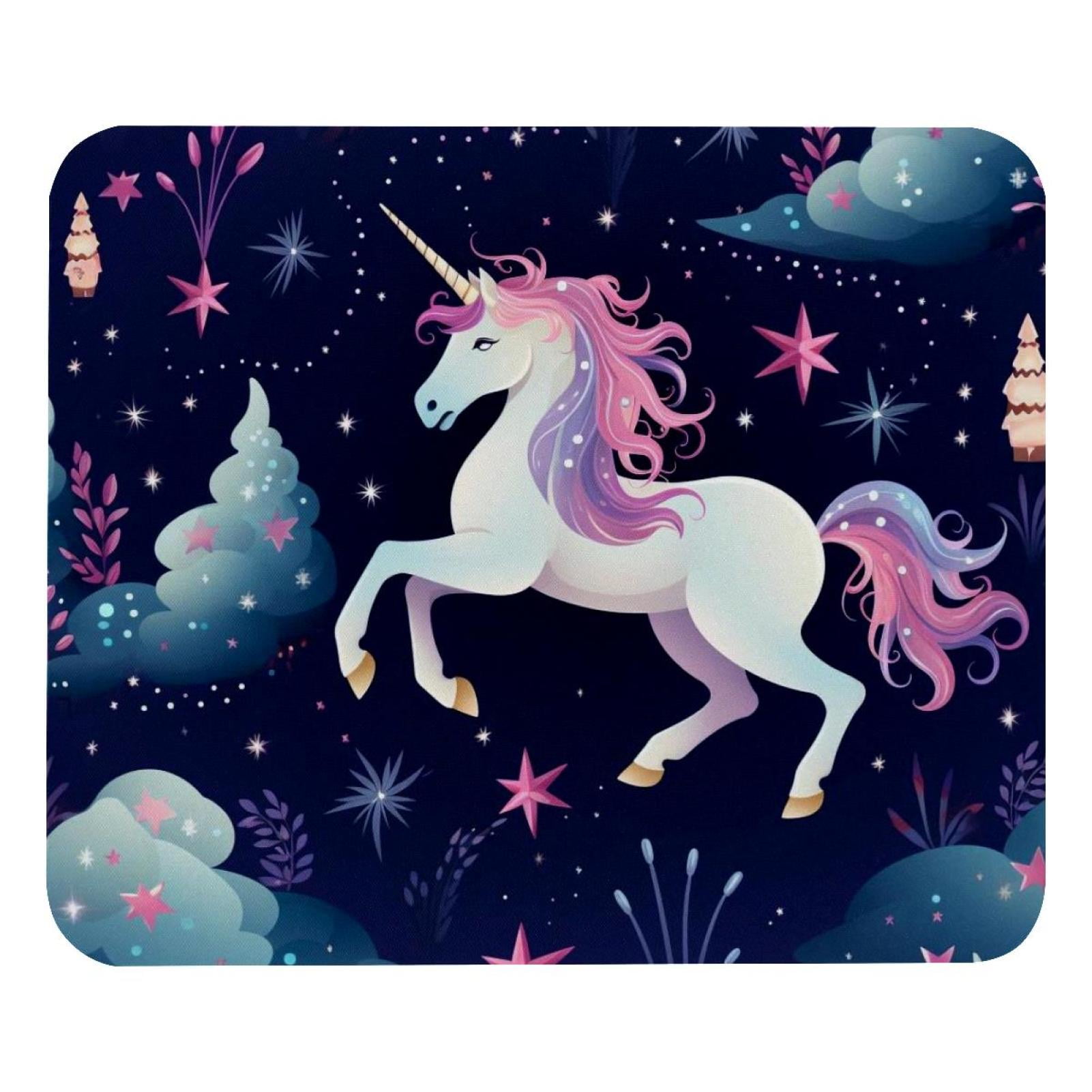 Starry Unicorn Computer Mouse Pad,Rubber Mouse Mat for Gaming, Office ...