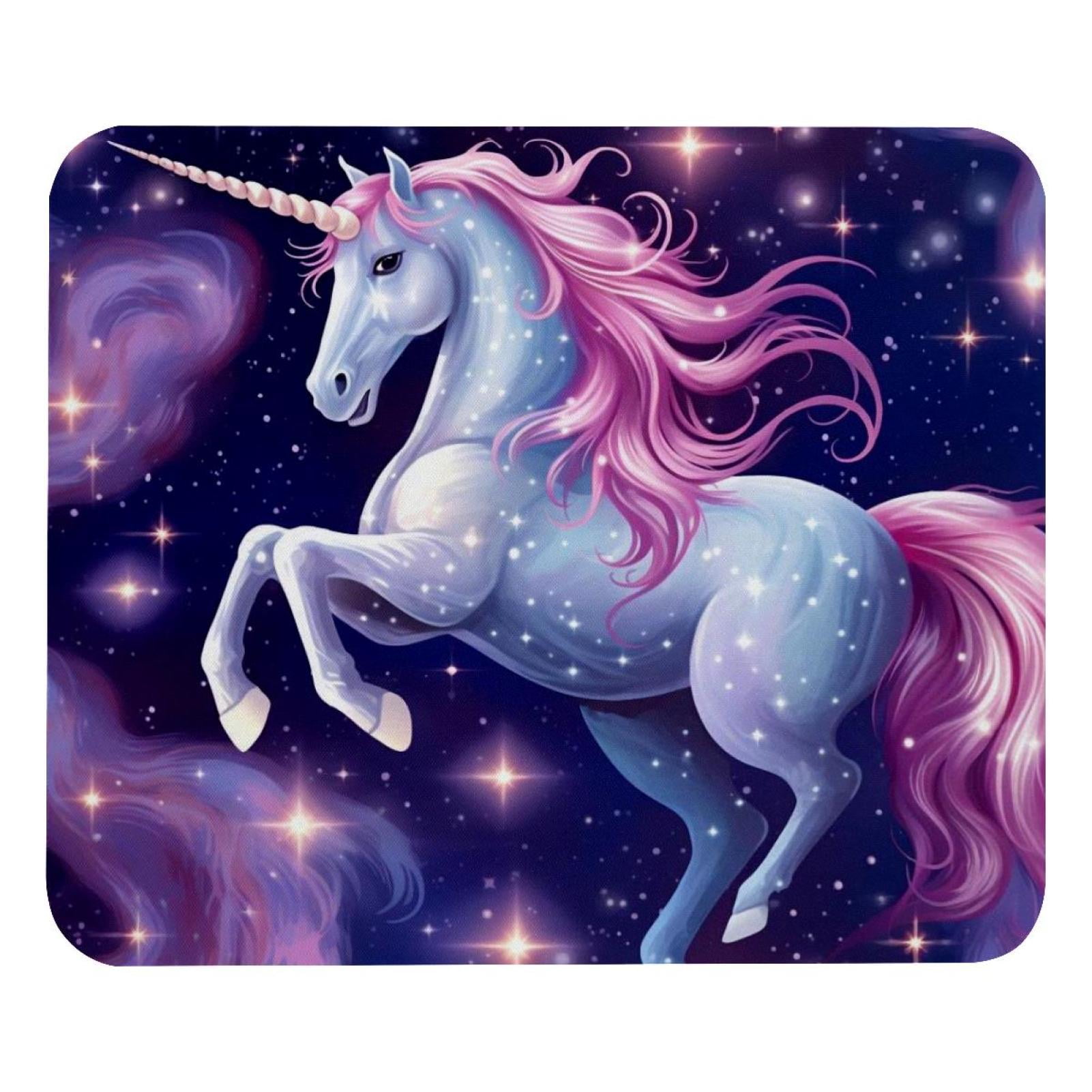 Starry Unicorn Computer Mouse Pad,Rubber Mouse Mat for Gaming, Office ...