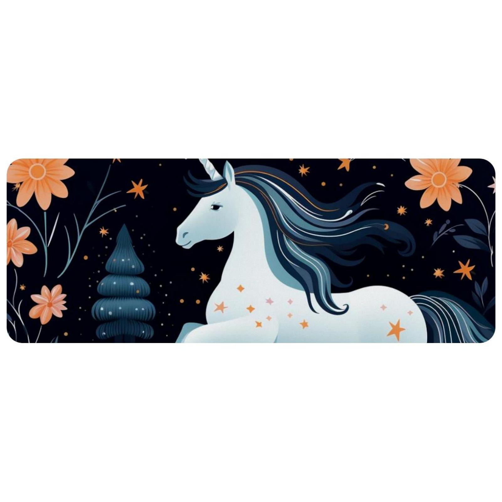 Starry Unicorn Computer Mouse Pad,Rubber Mouse Mat for Gaming, Office ...