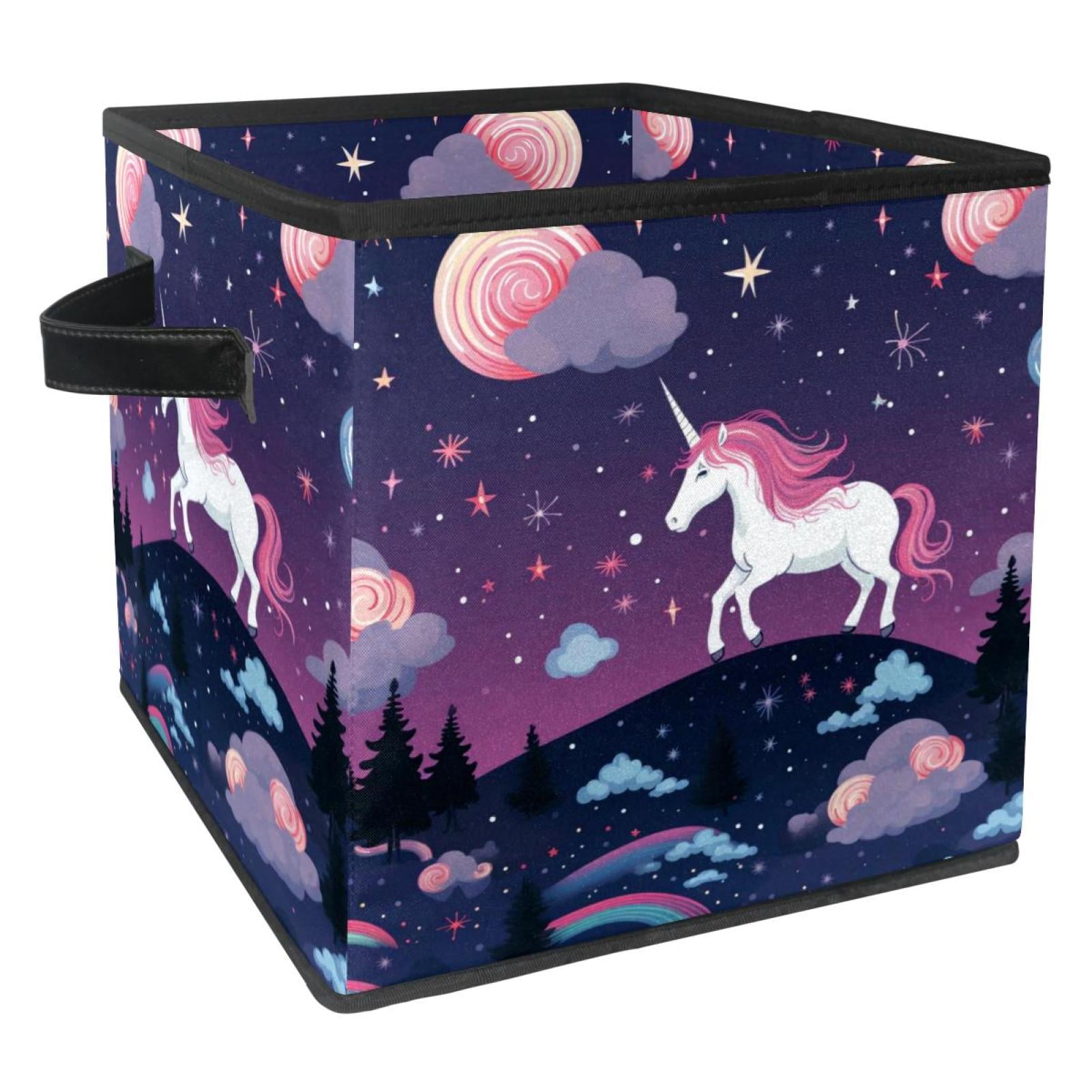 Starry Unicorn Cube Organizer Storage Cubes Toy Storage Organizer Bins ...