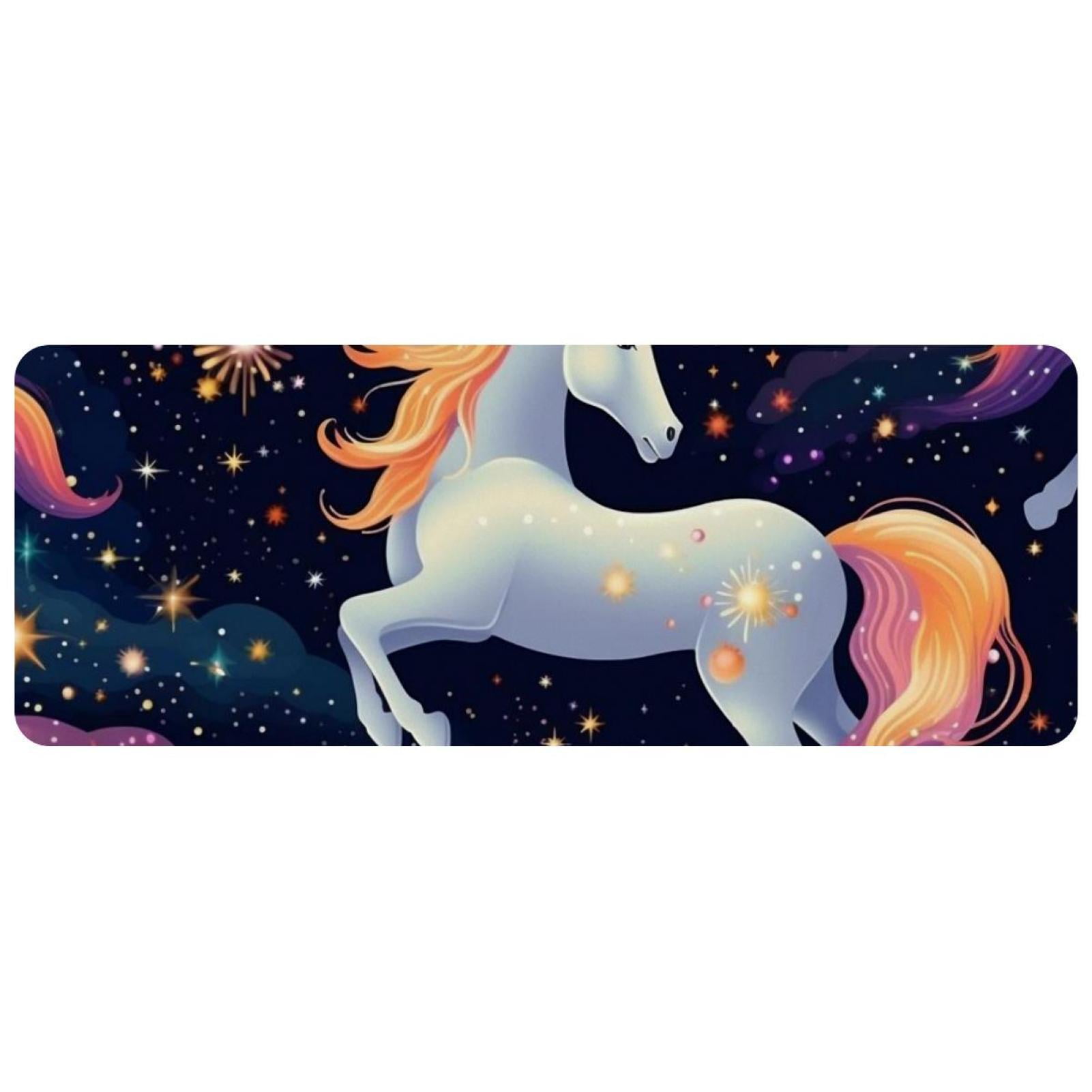 Starry Unicorn Mouse Pad, Personality Design Rubber Base for Office ...