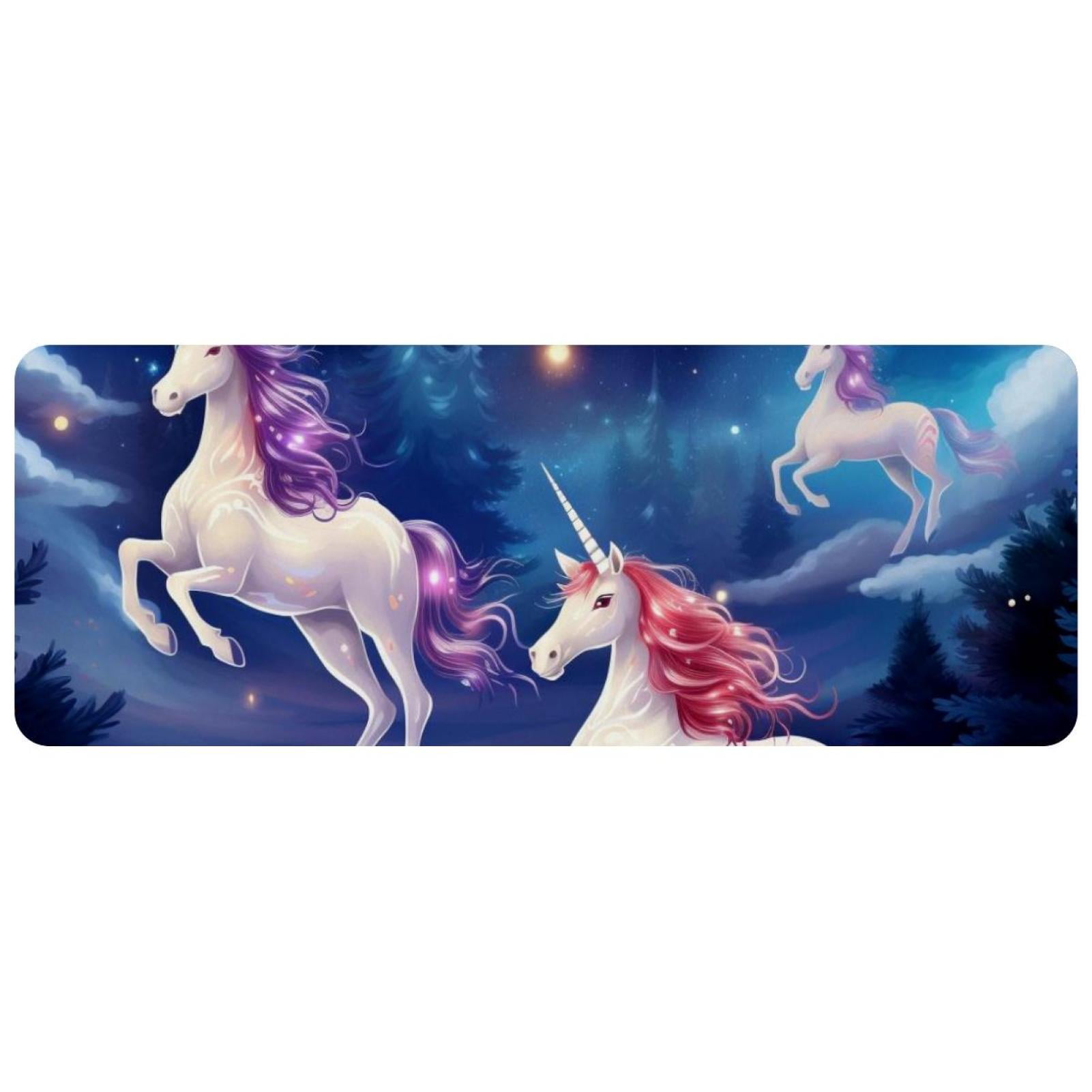 Starry Unicorn Mouse Pad, Personality Design Rubber Base for Office ...