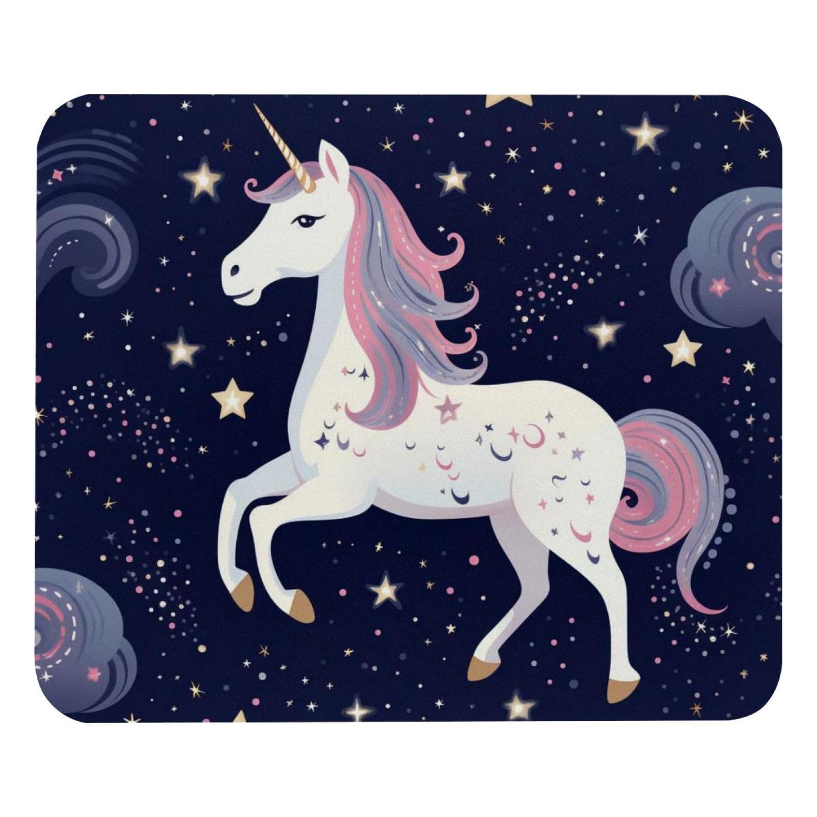 Starry Unicorn Mouse Pad for Laptop Wireless Mouse Home Office Travel ...
