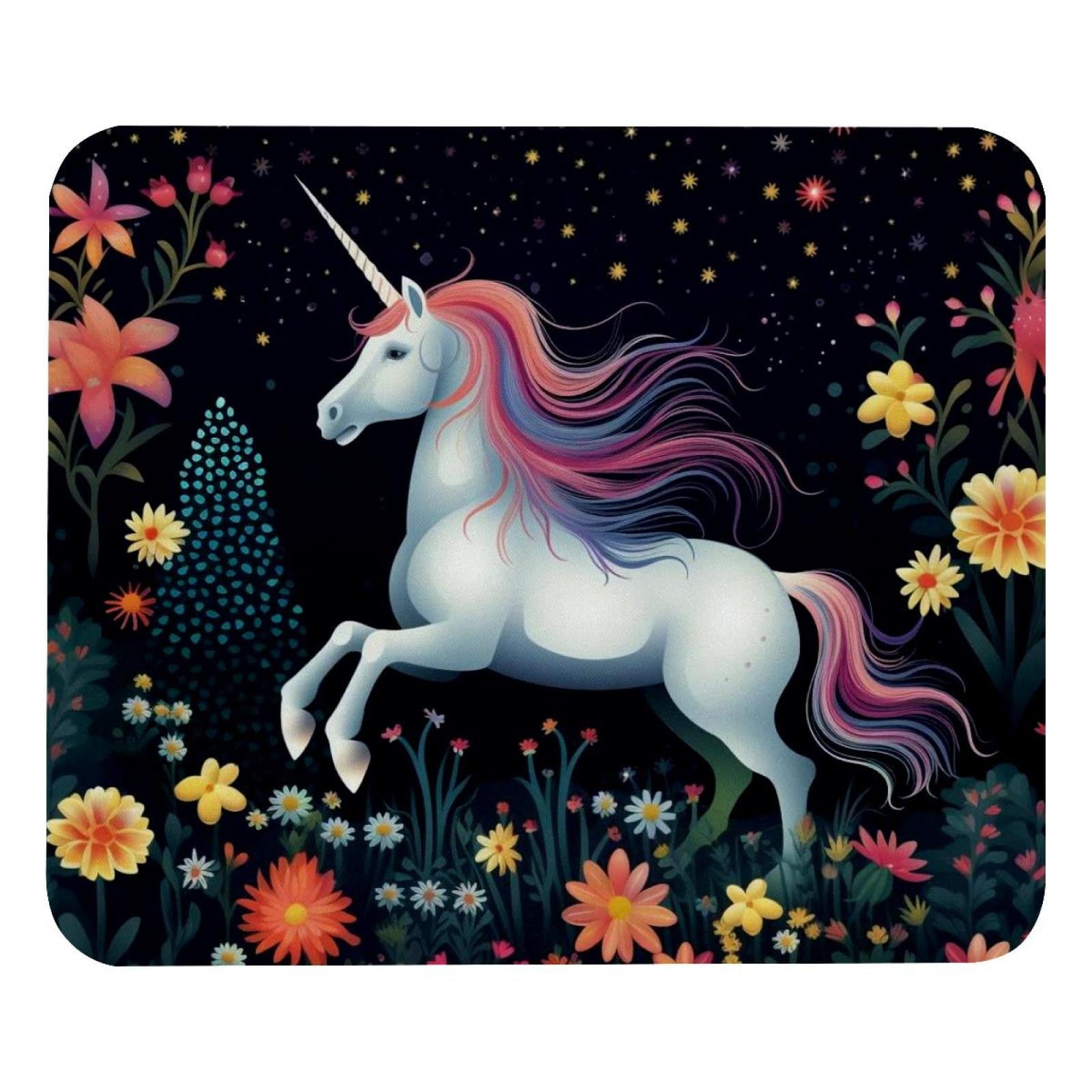 Starry Unicorn Mouse Pad for Laptop Wireless Mouse Home Office Travel ...