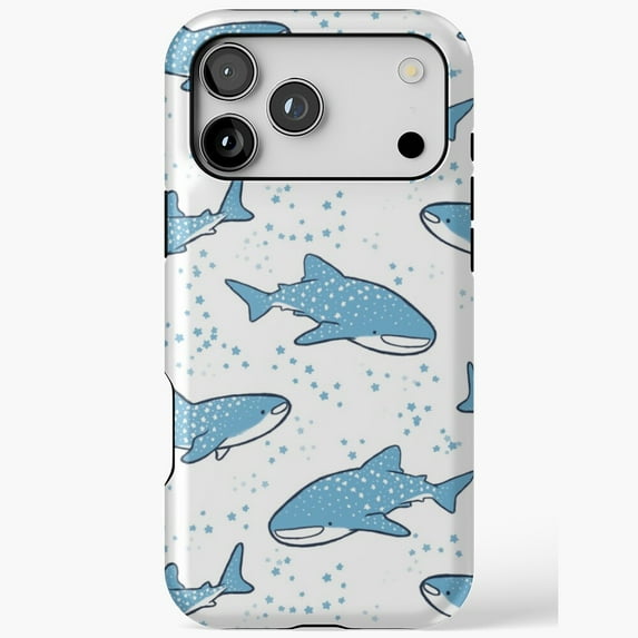Starry Whale Sharks Light Version Ocean Fish Marine Art iPhone Case 17 ...