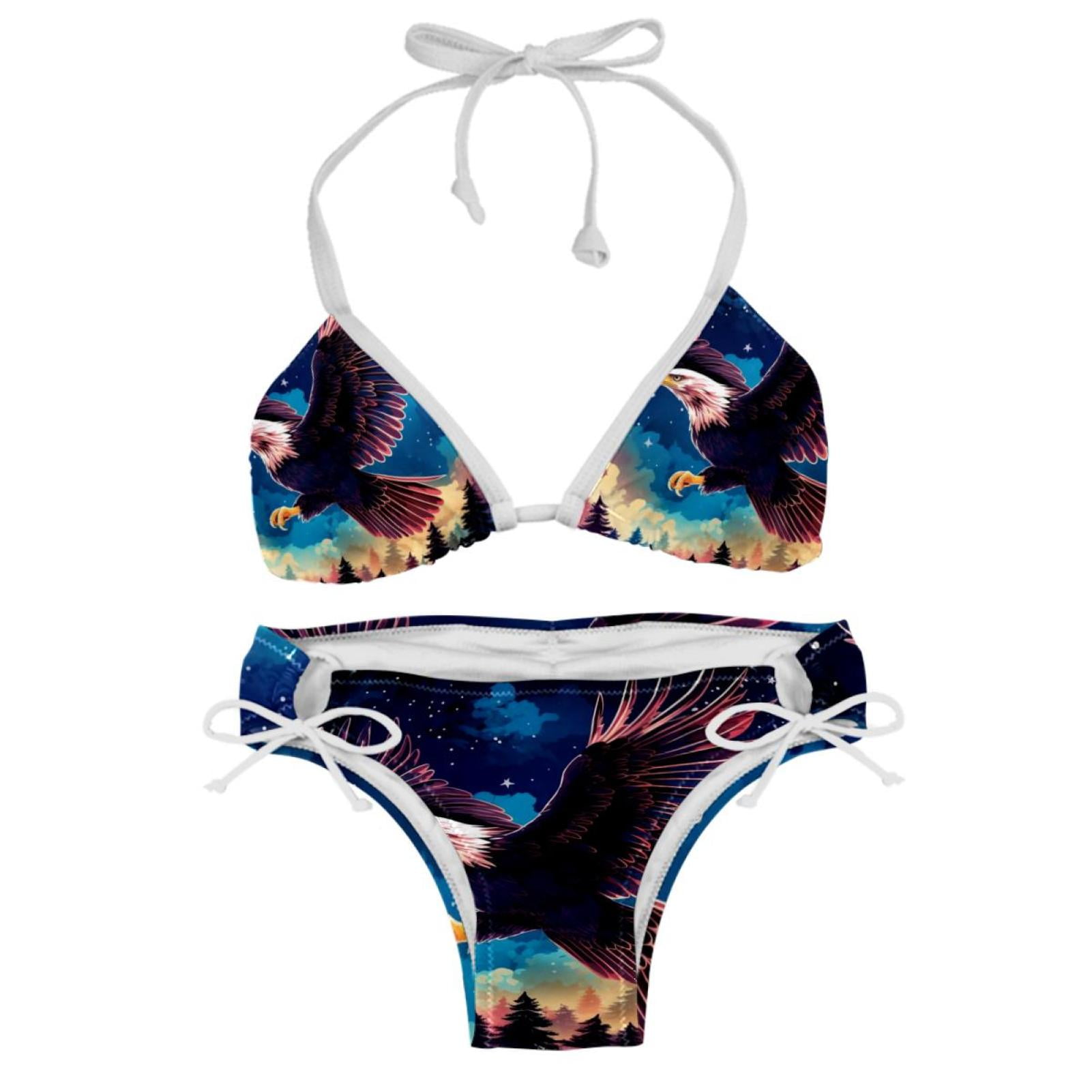 Starry bird Swimsuit Women Bikini Set with Detachable Sponge and ...