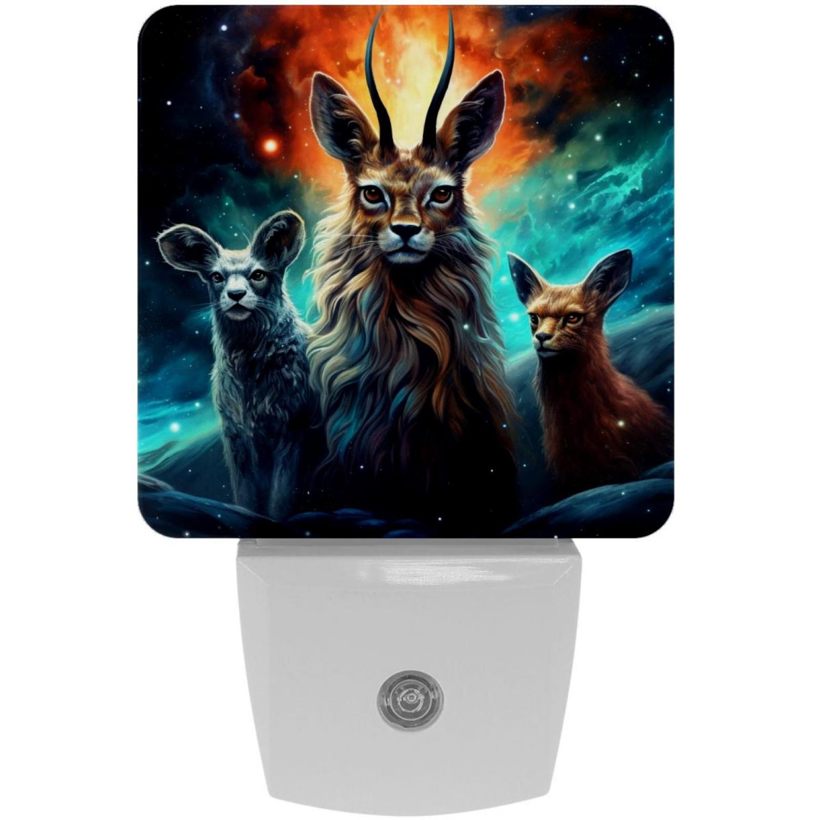 Starry sky animals LED Square Night Lights - Bedside Lighting Solution ...