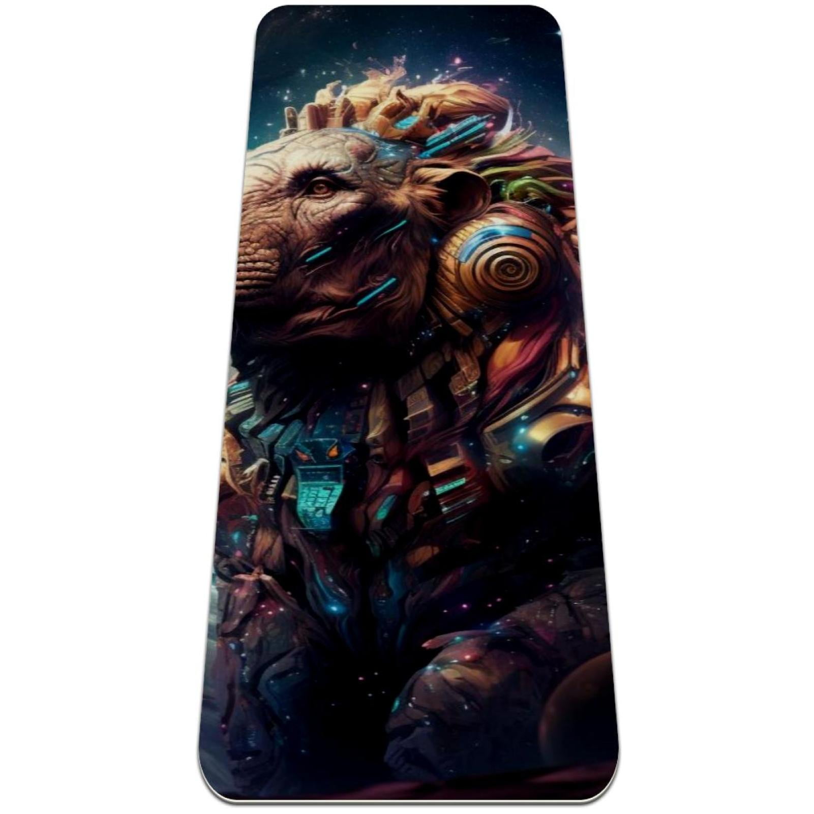 Starry sky animals TPE Yoga Mat - & Exercise Mat for Home Practice - Lightweight & Comfortable ...