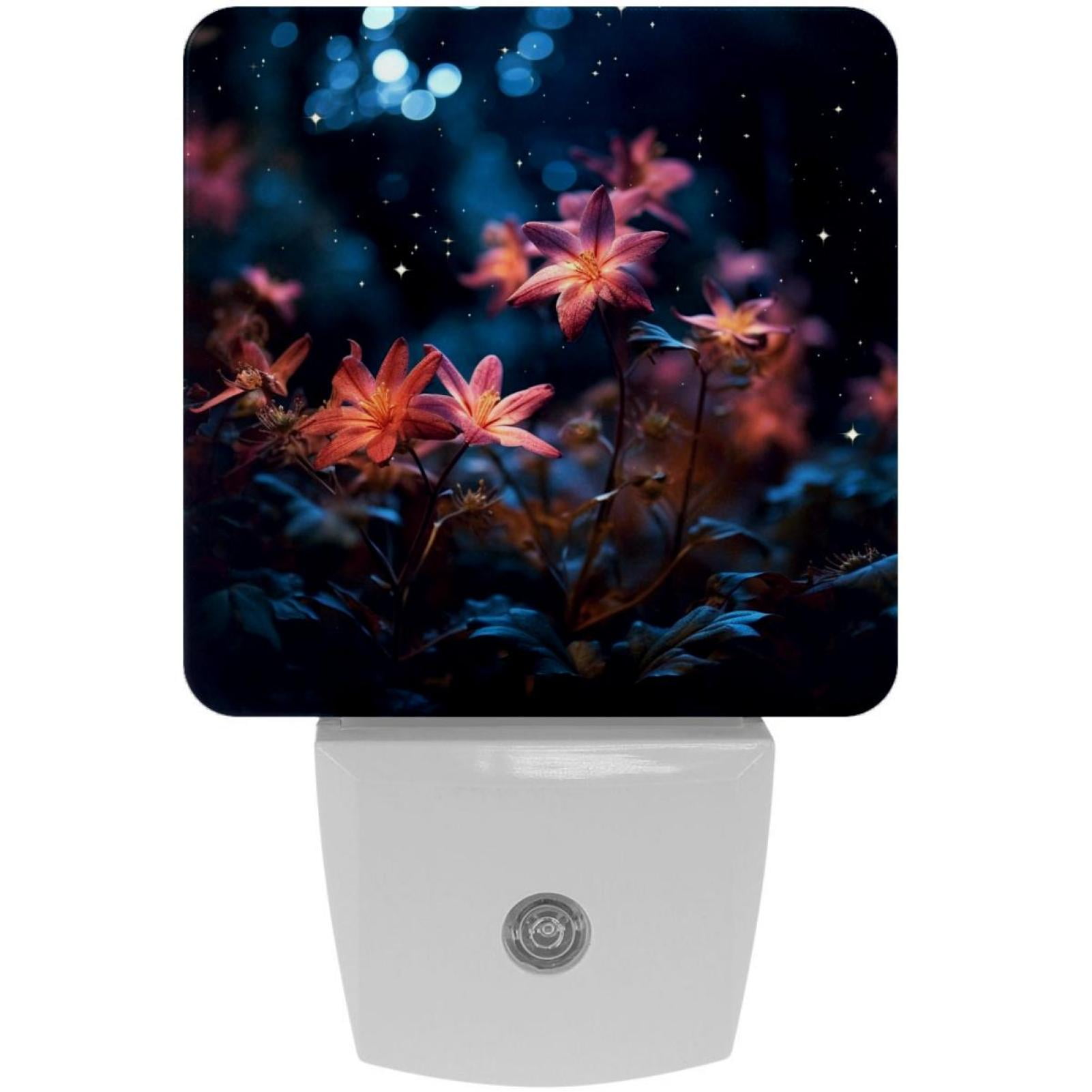 Starry sky plants LED Square Night Lights for Bedroom and Living Room, Decorative Mood Lighting ...