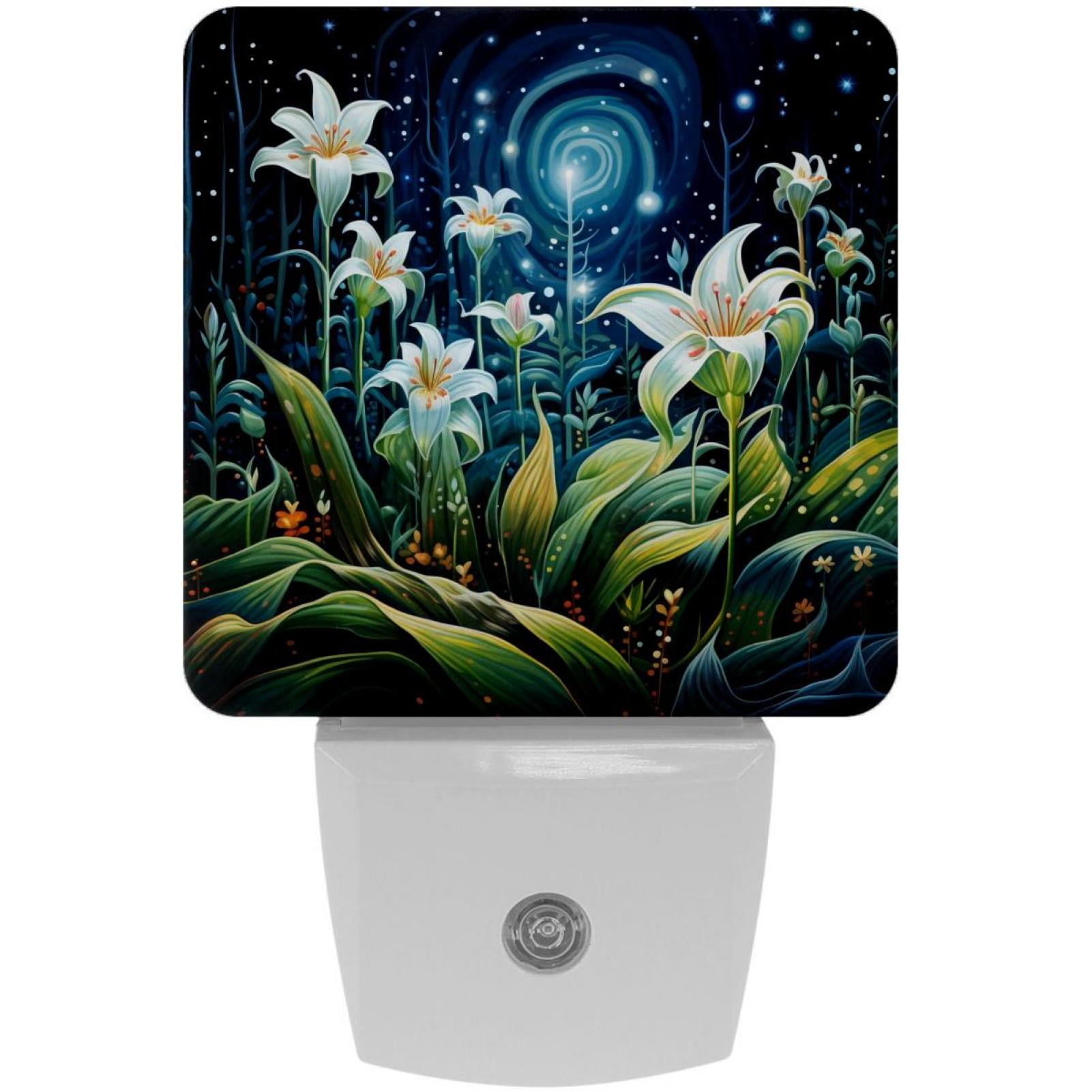 Starry sky plants LED Square Night Lights - Modern and Versatile Plug ...