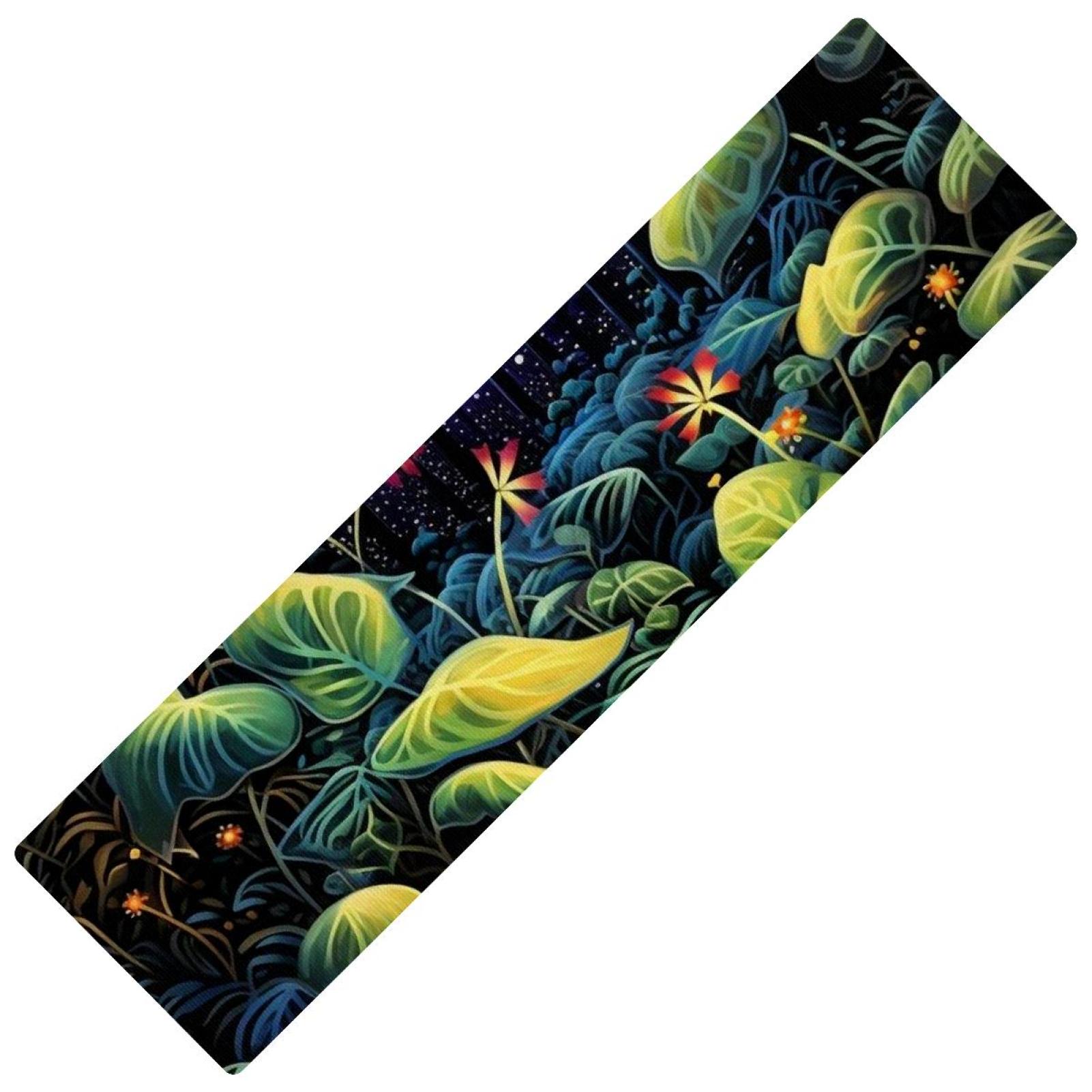 Starry sky plants Rubber Mat Kitchen Runner, Absorbent Washable ...