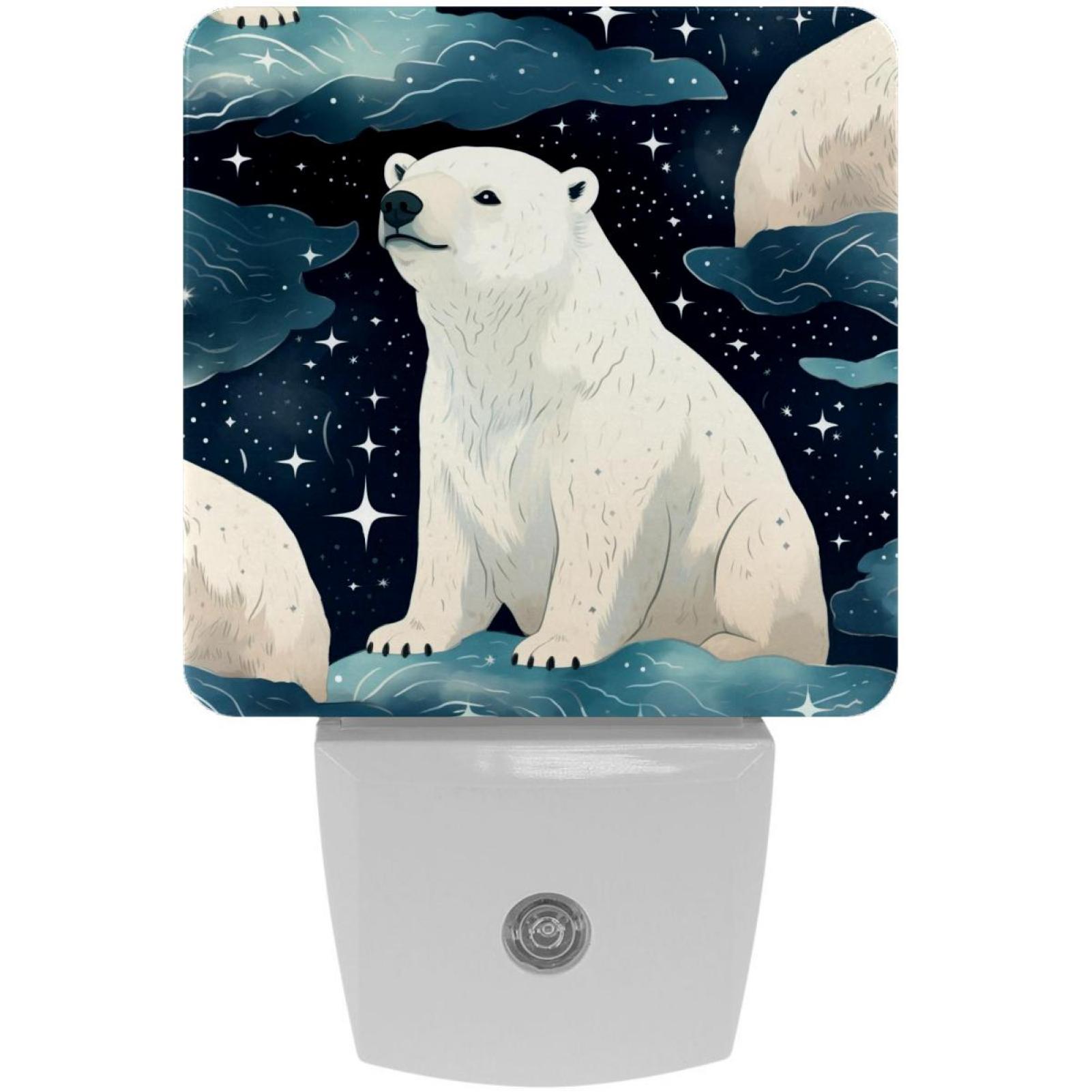 Starry sky polar bear LED Square Night Light - Compact and Energy ...