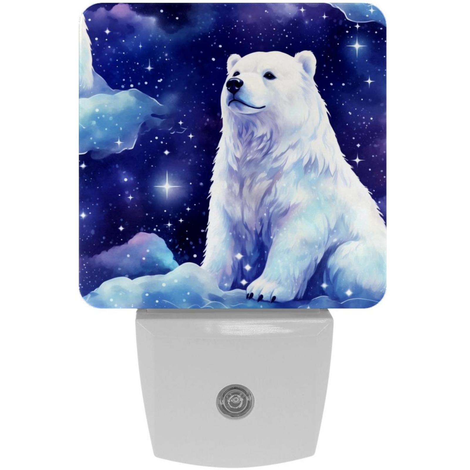 Starry sky polar bear LED Square Night Light - Compact and Energy ...