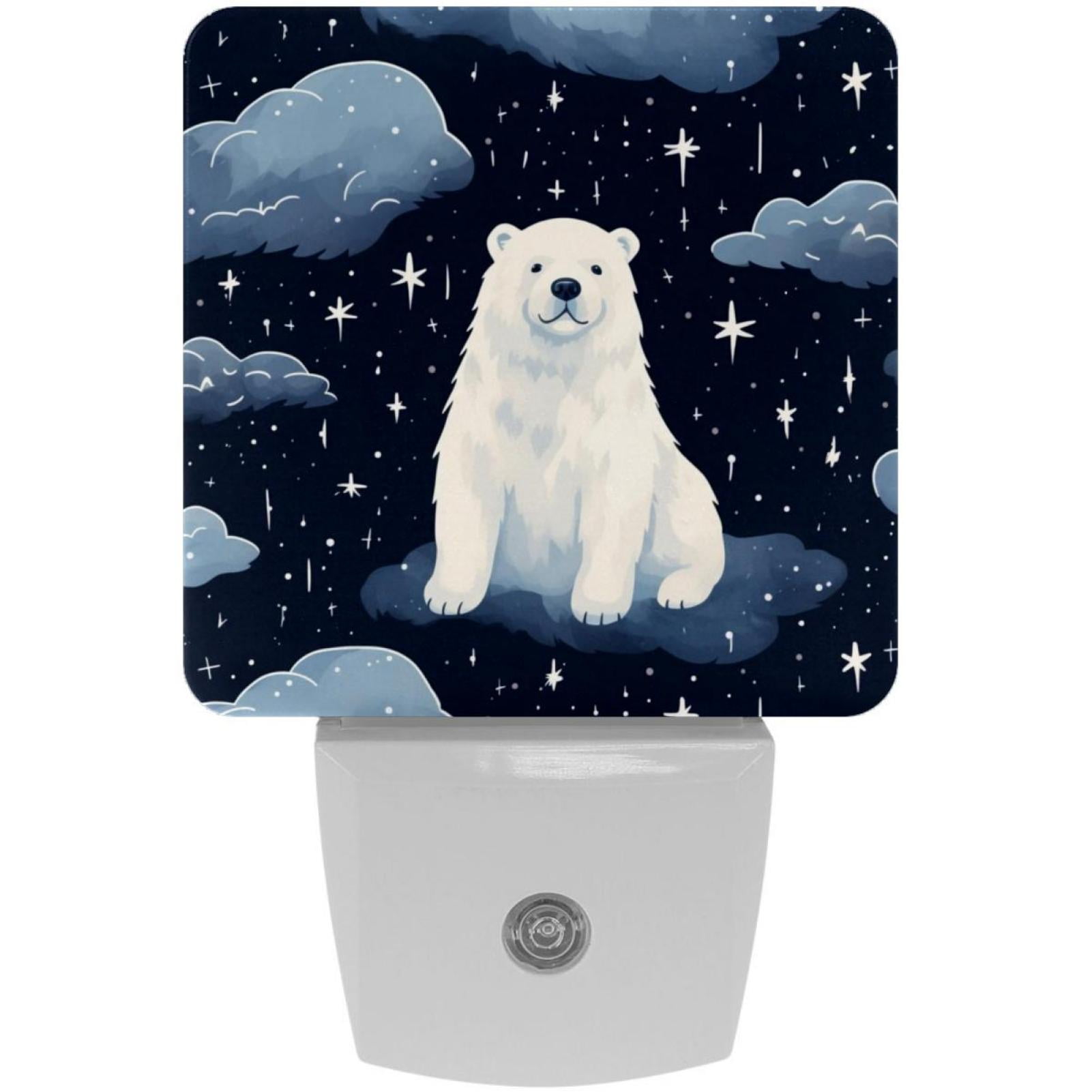 Starry sky polar bear LED Square Night Light - Compact and Energy ...