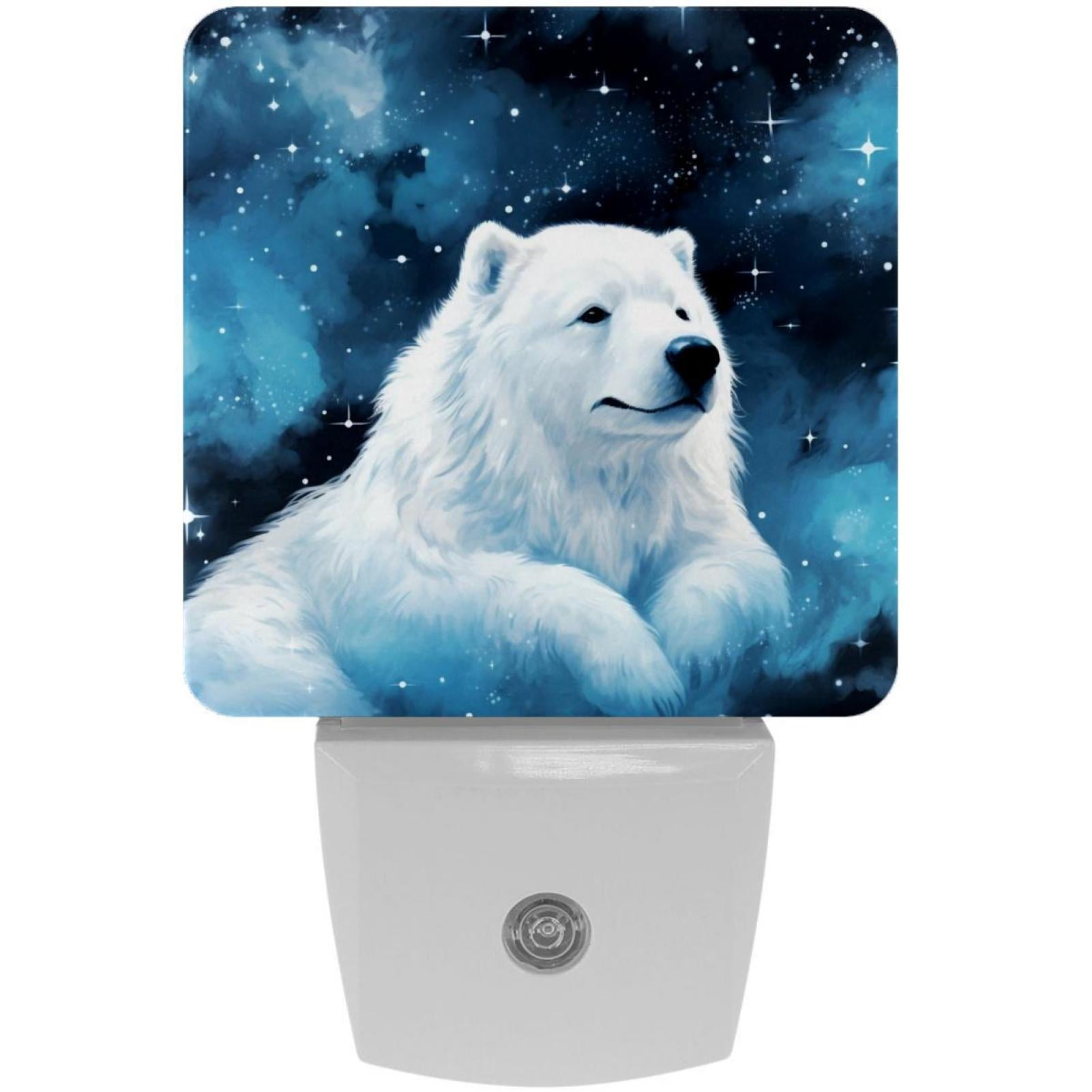 Starry sky polar bear LED Square Night Lights: Compact and Energy ...