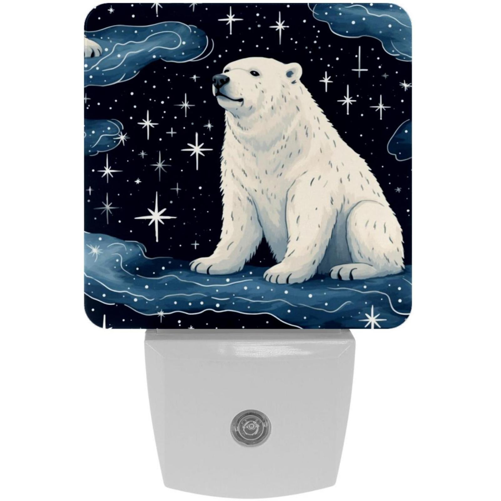 Starry sky polar bear LED Square Night Lights - Elegant and Energy ...
