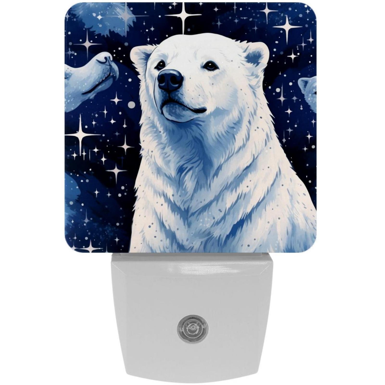 Starry sky polar bear LED Square Night Lights - Modern and Versatile ...