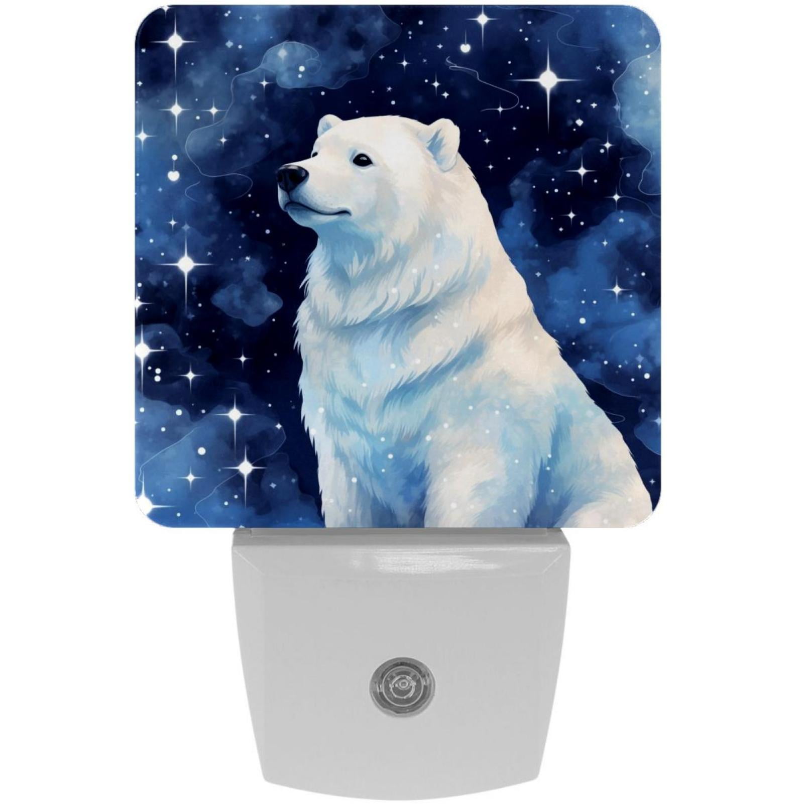 Starry sky polar bear LED Square Night Lights - Portable and Stylish ...
