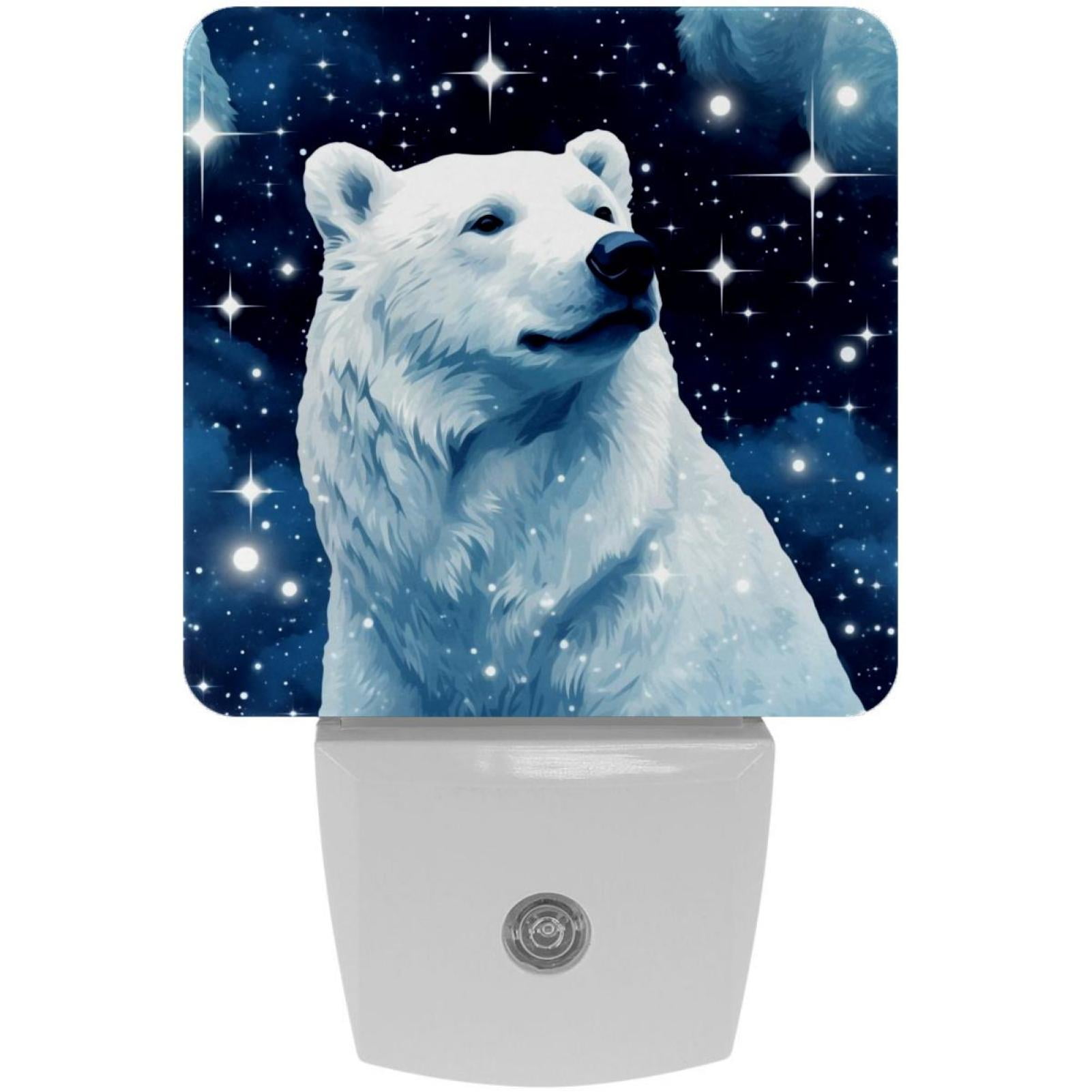 Starry sky polar bear LED Square Night Lights - Small and Stylish ...