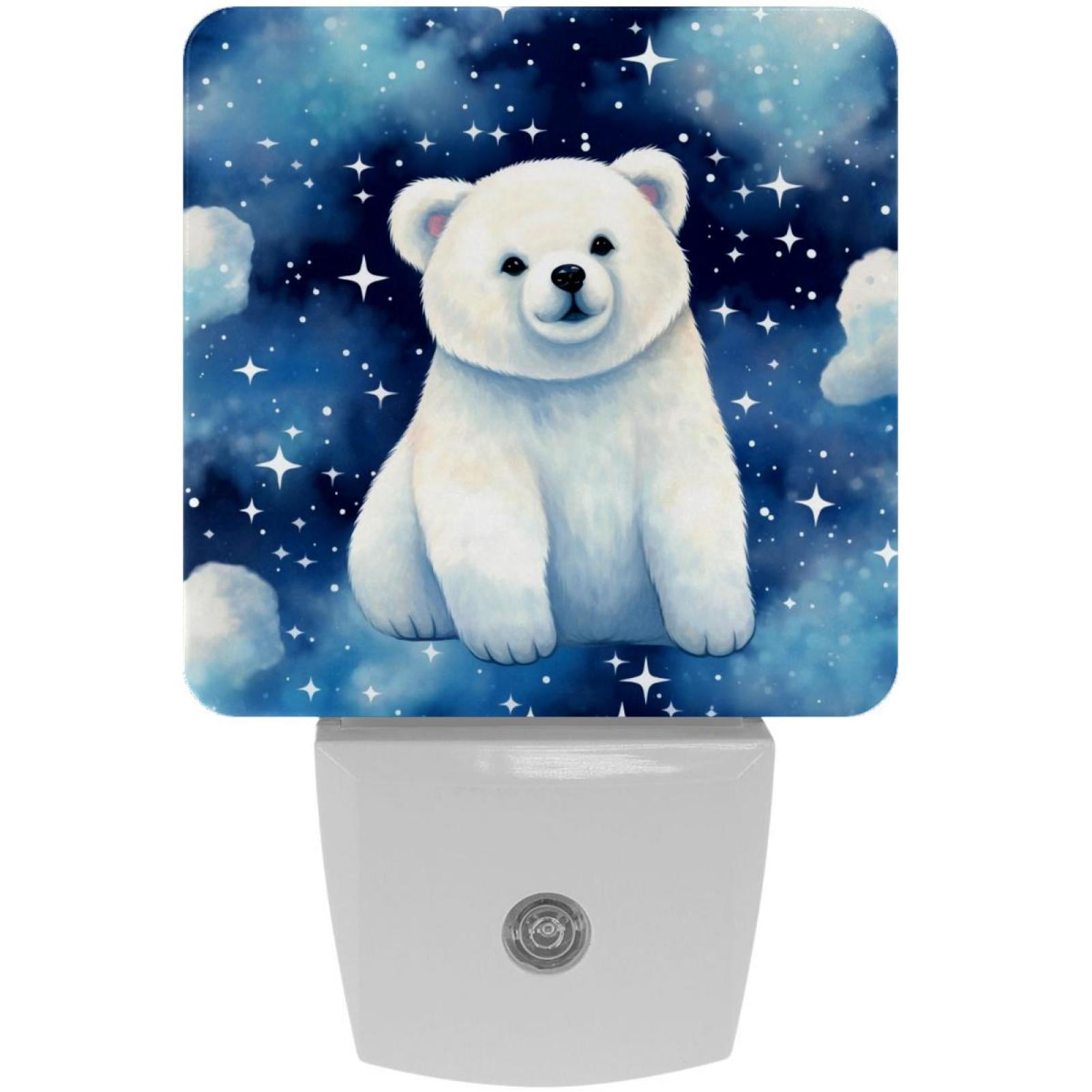 Starry sky polar bear LED Square Night Lights - Stylish and Energy ...