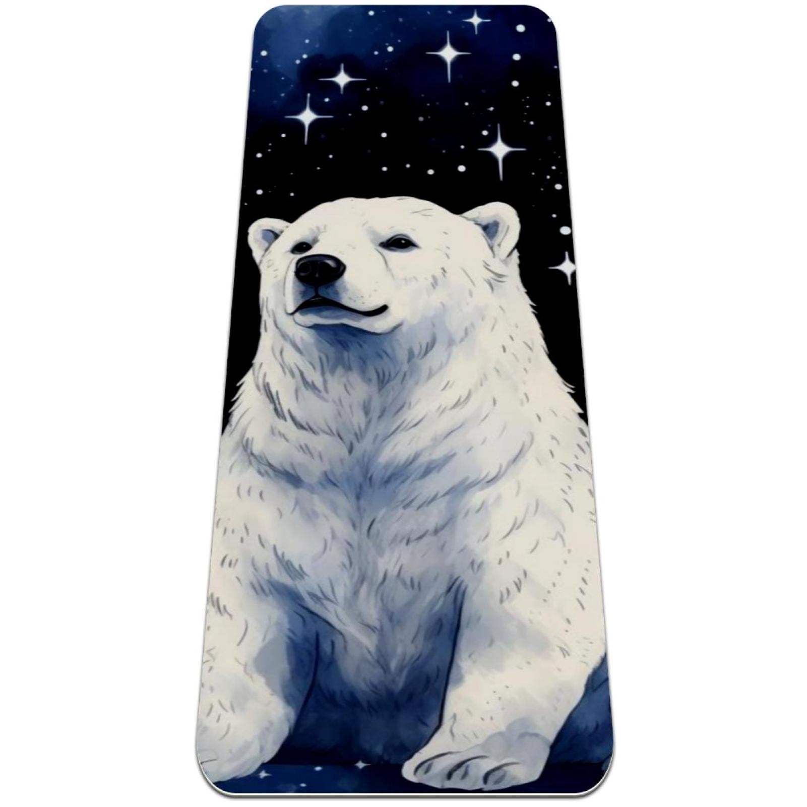 Starry sky polar bear TPE Yoga Exercise Mat - Fitness Mat for Home ...
