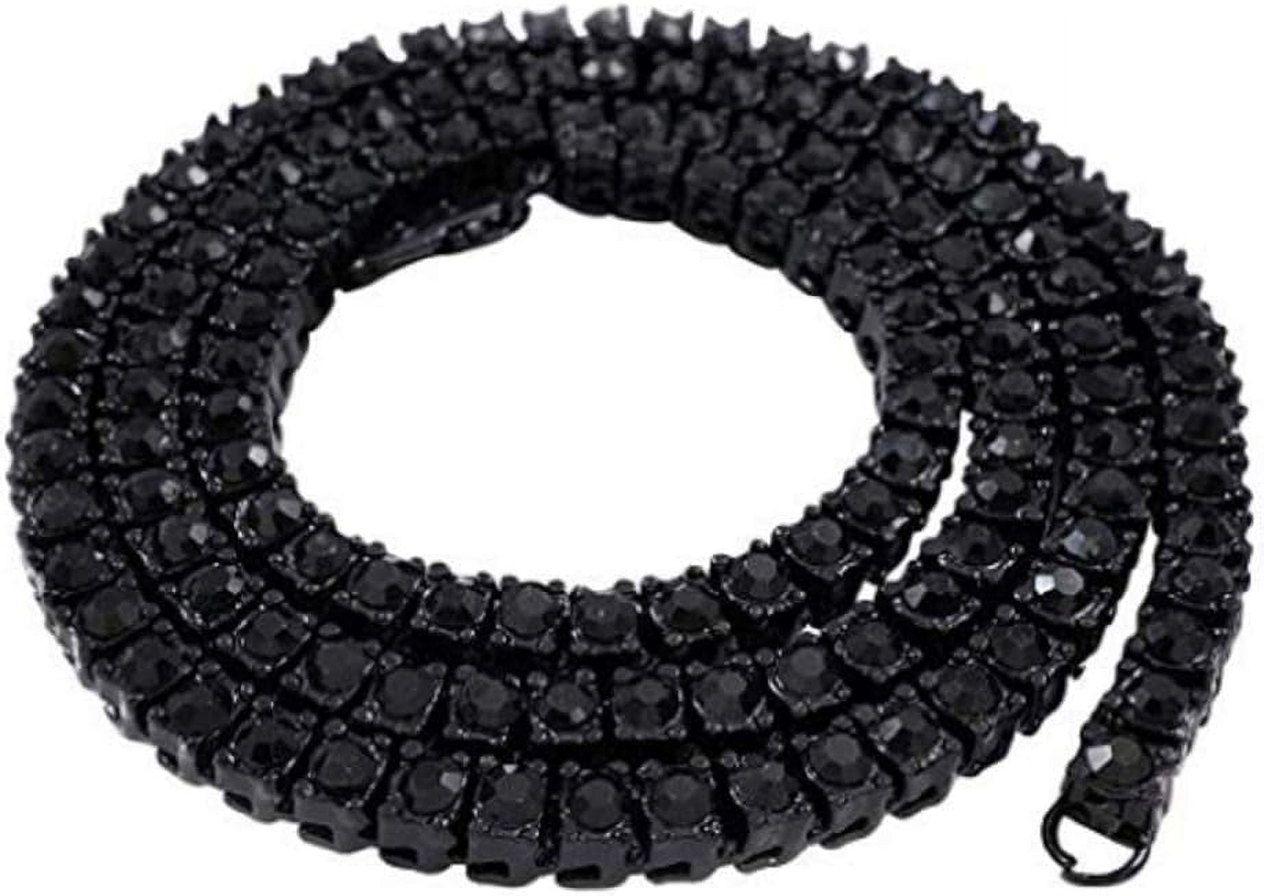 Starryinter 14K Gold Plated Iced Out Tennis Chain Men's Hip Hop ...