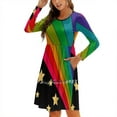 Stars And Square Neck Dress New Plus Size Elegant Women Waist Tight