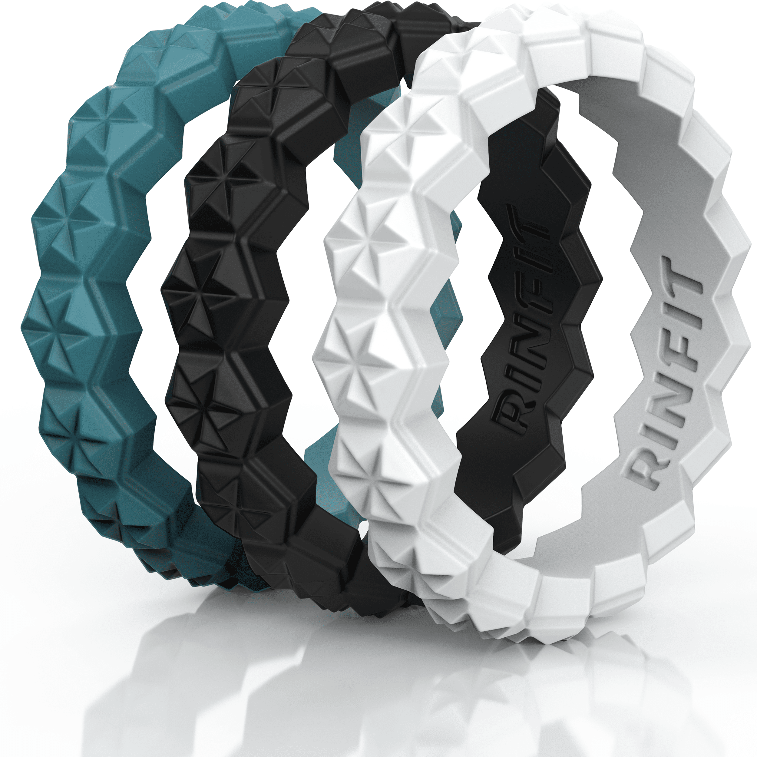 Stars Collection by Rinfit - Silicone Rings for Women - 3 Rings Pack ...