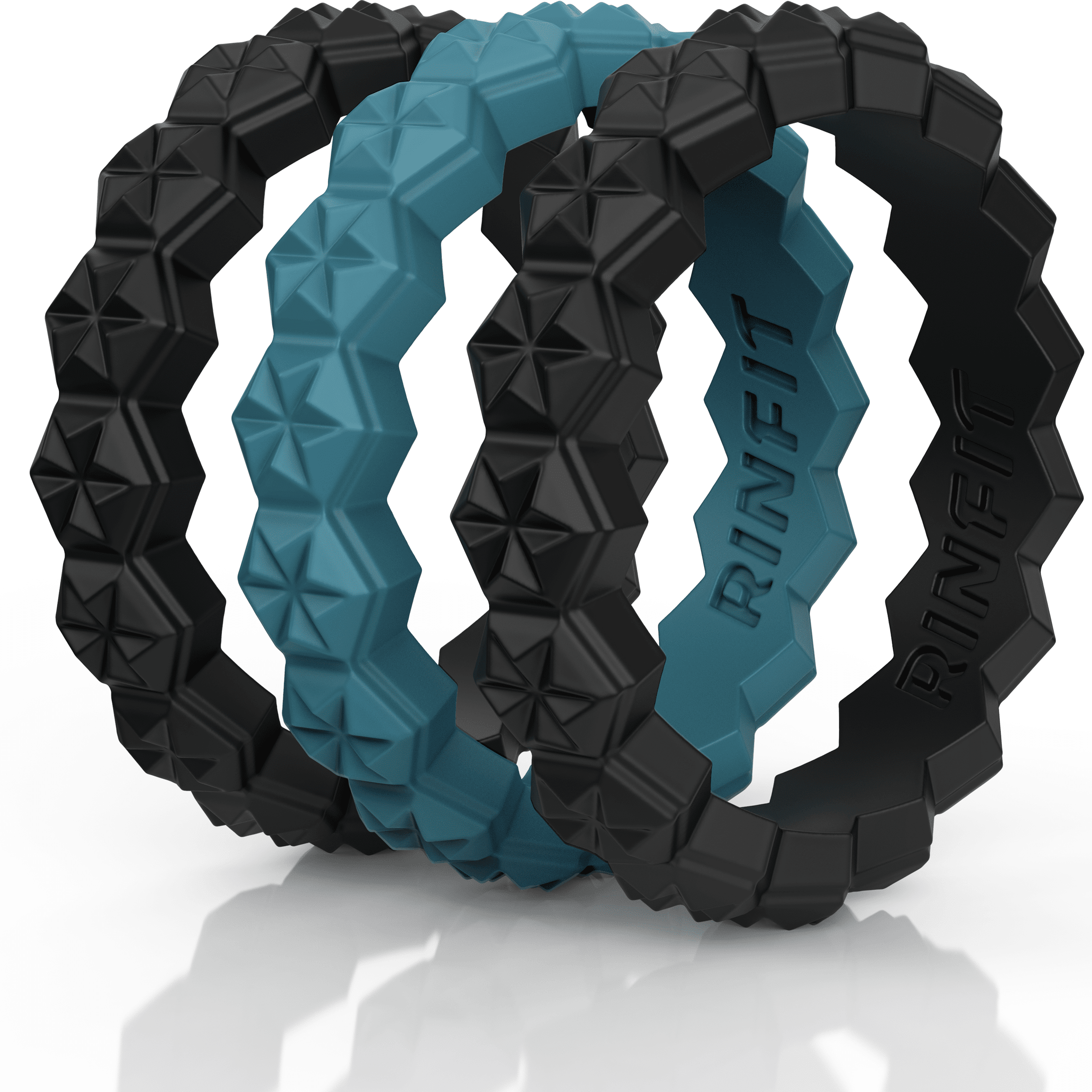 Stars Collection by Rinfit - Silicone Rings for Women - 3 Rings Pack ...