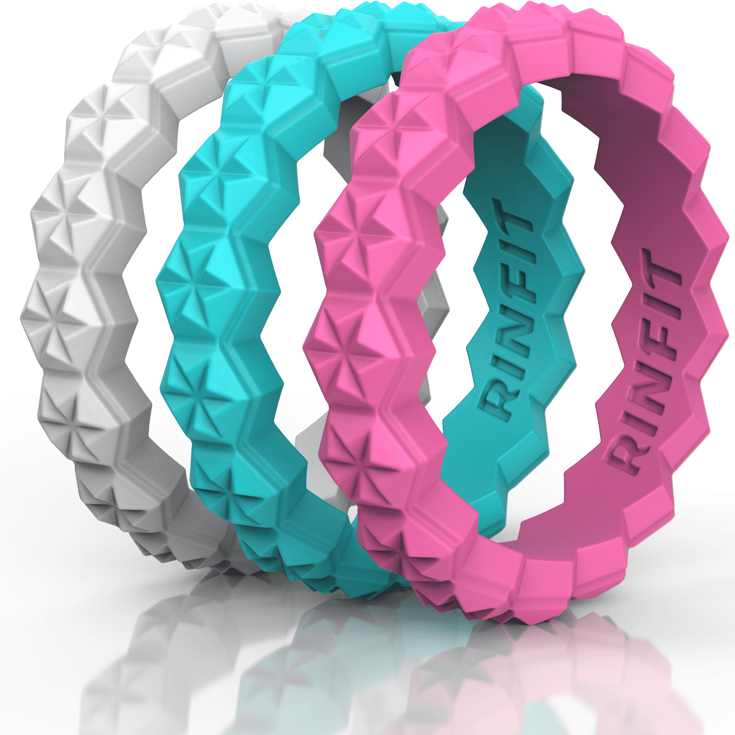 Stars Collection by Rinfit - Silicone Rings for Women - 3 Rings Pack ...