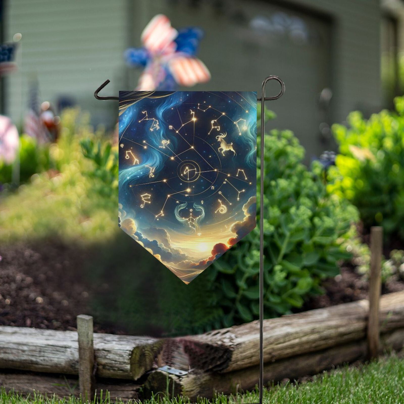 Stars Constellation Garden Flag 18" x 12.5" Double Sided Yard Lawn ...