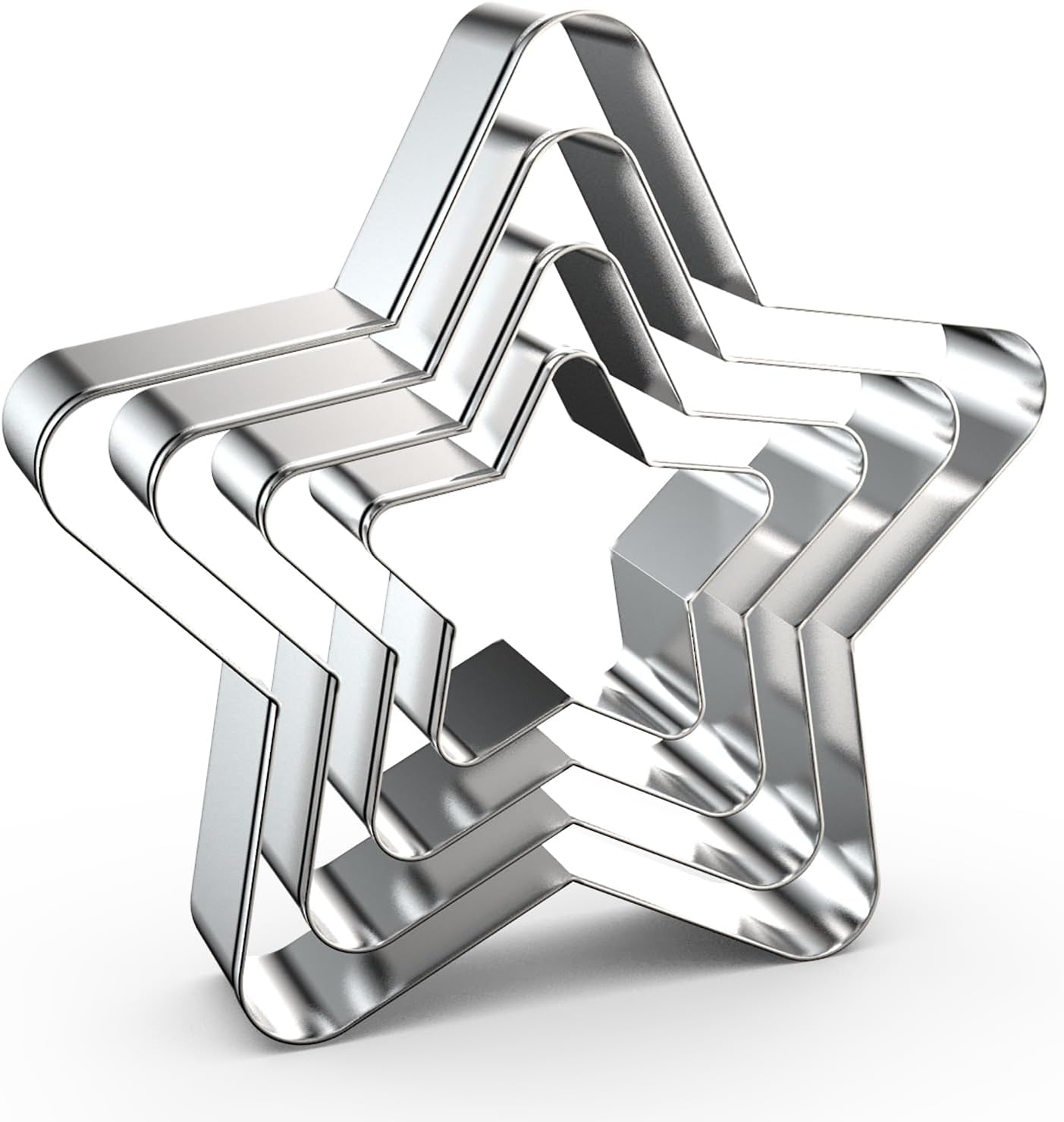 Stars Cookie Cutter Set Large - 5 inch, 4 inch, 3 inch, 2 inch ...