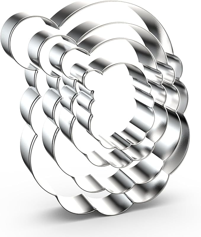 Stars Cookie Cutter Set Large - 5 inch, 4 inch, 3 inch, 2 inch ...