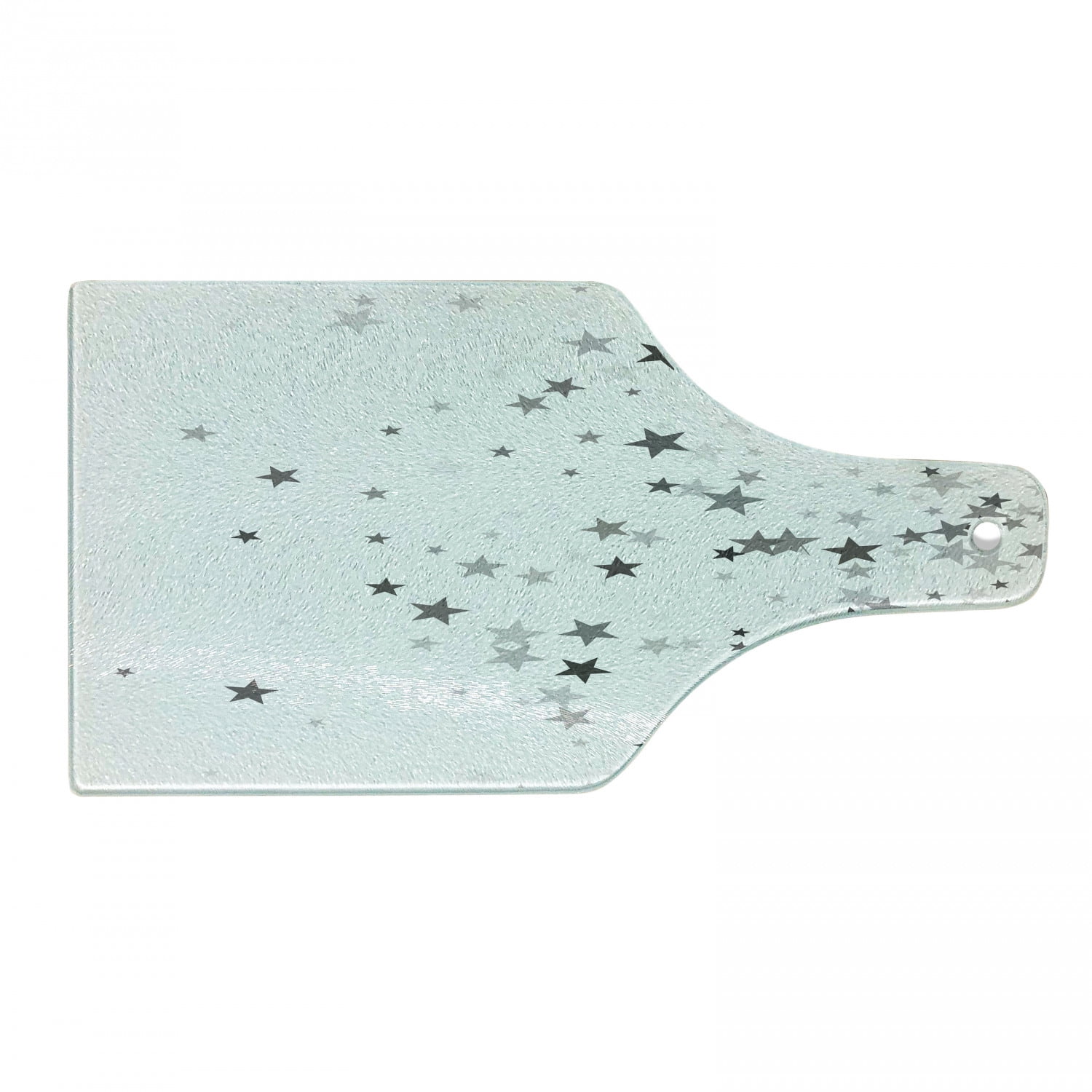 Stars Cutting Board, Falling Stars Pattern Greyscale Composition ...