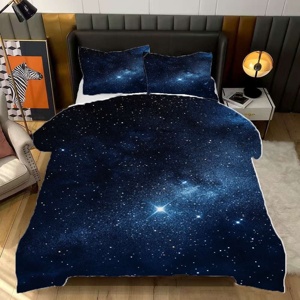 Stars In The Night Sky Comforter Set Full Size Bedding Set For Travl ...